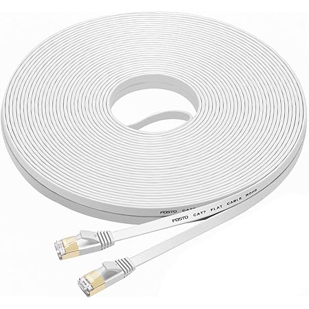 Ethernet Cable 20M, Flat Internet Cat6 Gigabit LAN Network Cable 250MHz ...