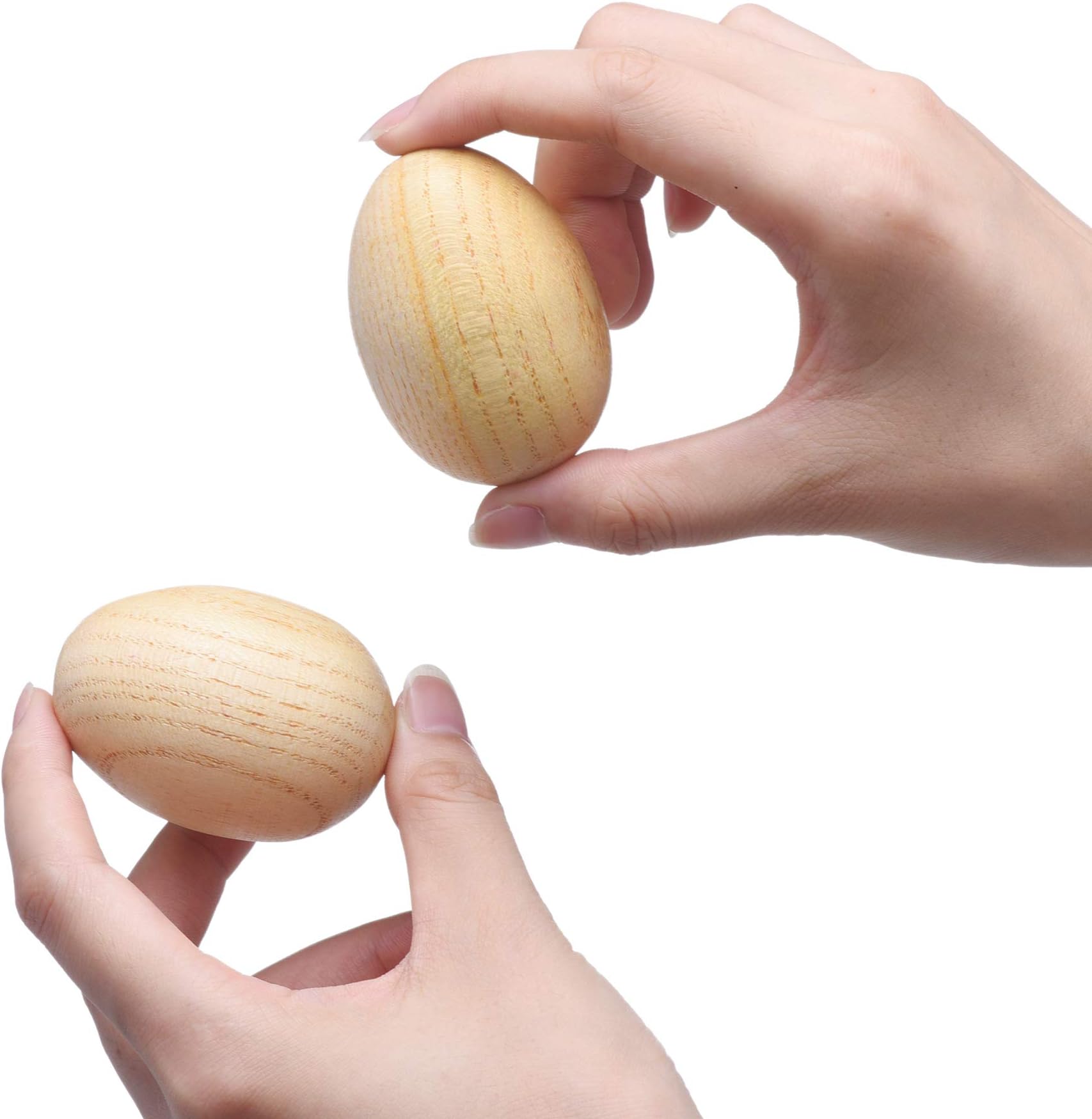 Amazon.com: Lovermusic Finish Percussion Wooden Egg-Shaped Shakers ...