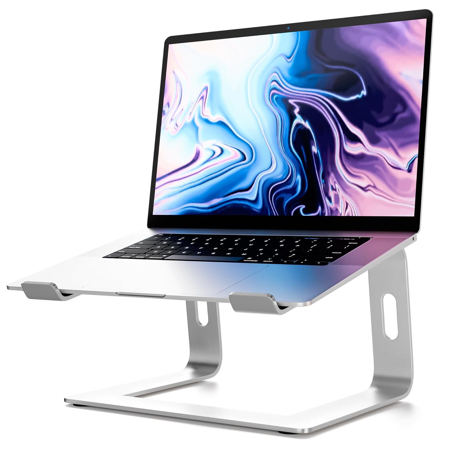 Amazon.com: Portable Laptop Stand for Desk – Ergonomic, Sturdy ...