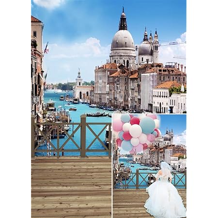 Amazon.com : BELECO 7x5ft Fabric Venice Italy Backdrop Grand Canal ...