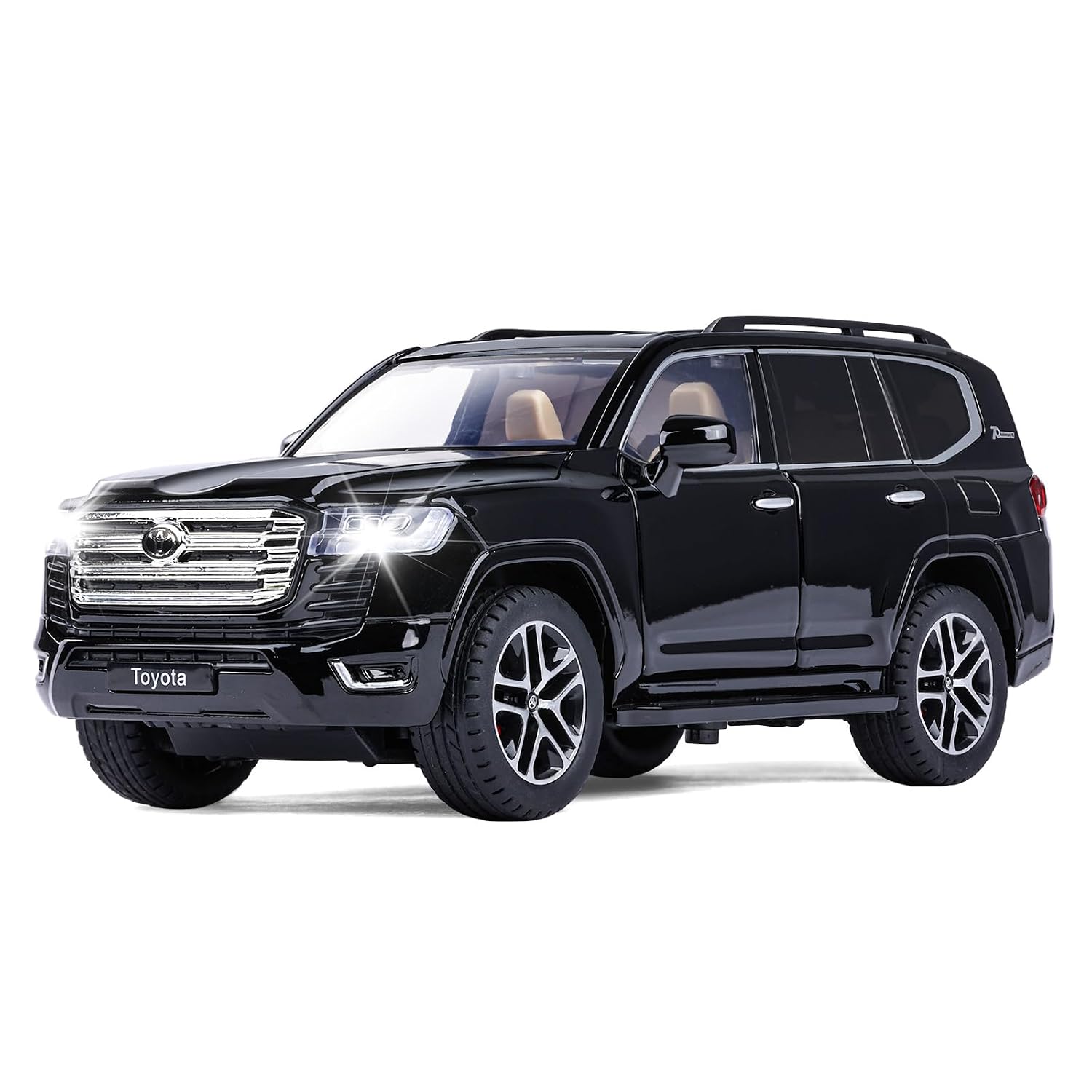 SASBSC Toy Cars Land Cruiser Model Car with Lights and Sounds Big ...