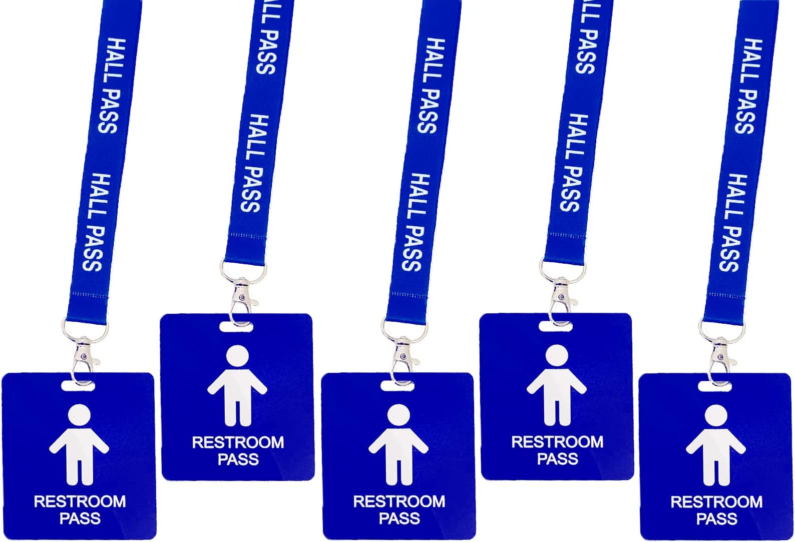 Amazon.com : 6 Pack - Student Hall Pass Lanyards with Unbreakable Card ...