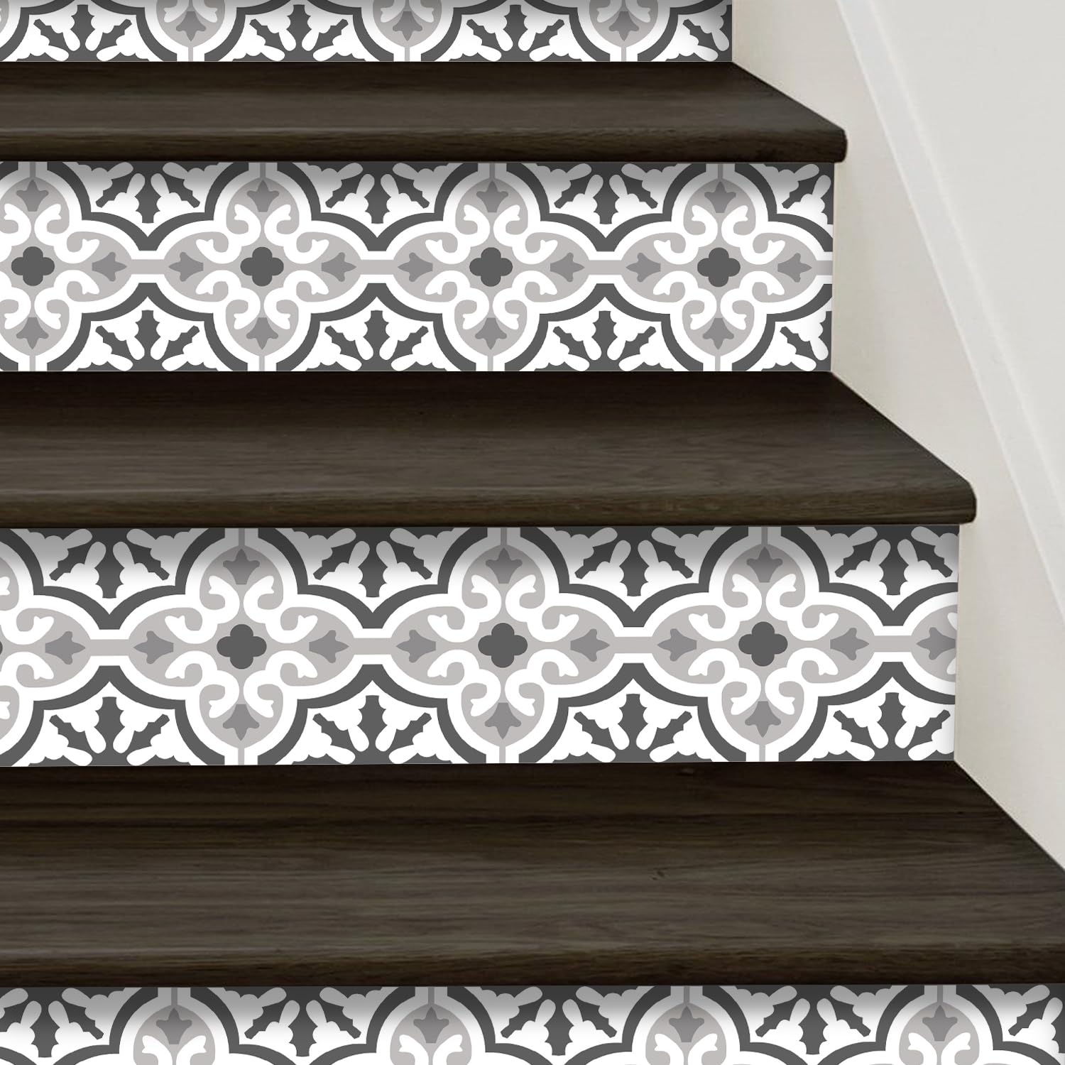 Amazon.com: funlife 10PCS Peel and Stick Moroccan Pattern Vinyl Stair ...