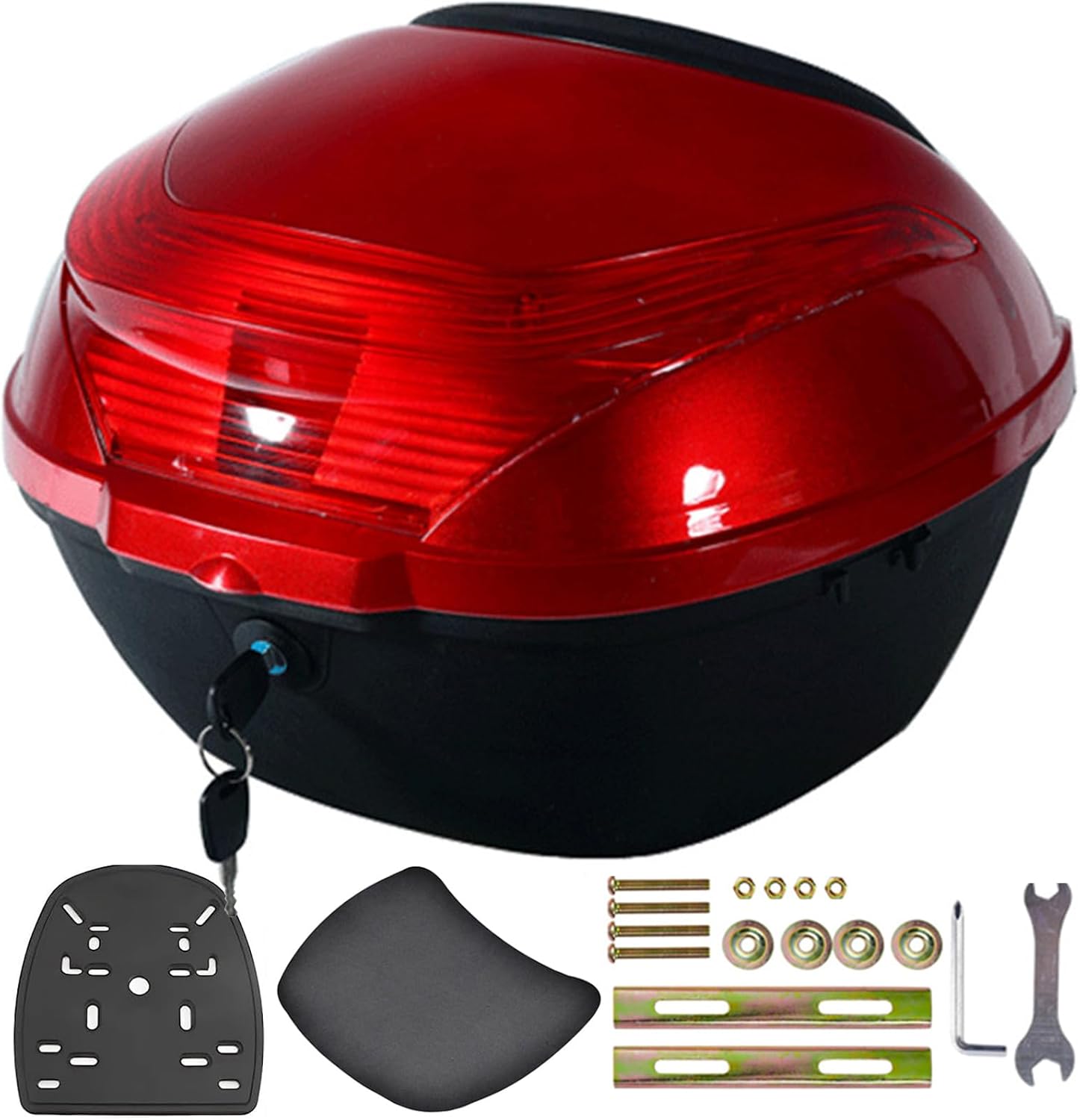 Amazon.com: Hgjgwqh Motorcycle Top Box 30L Scooter Trunk Motorcycle ...