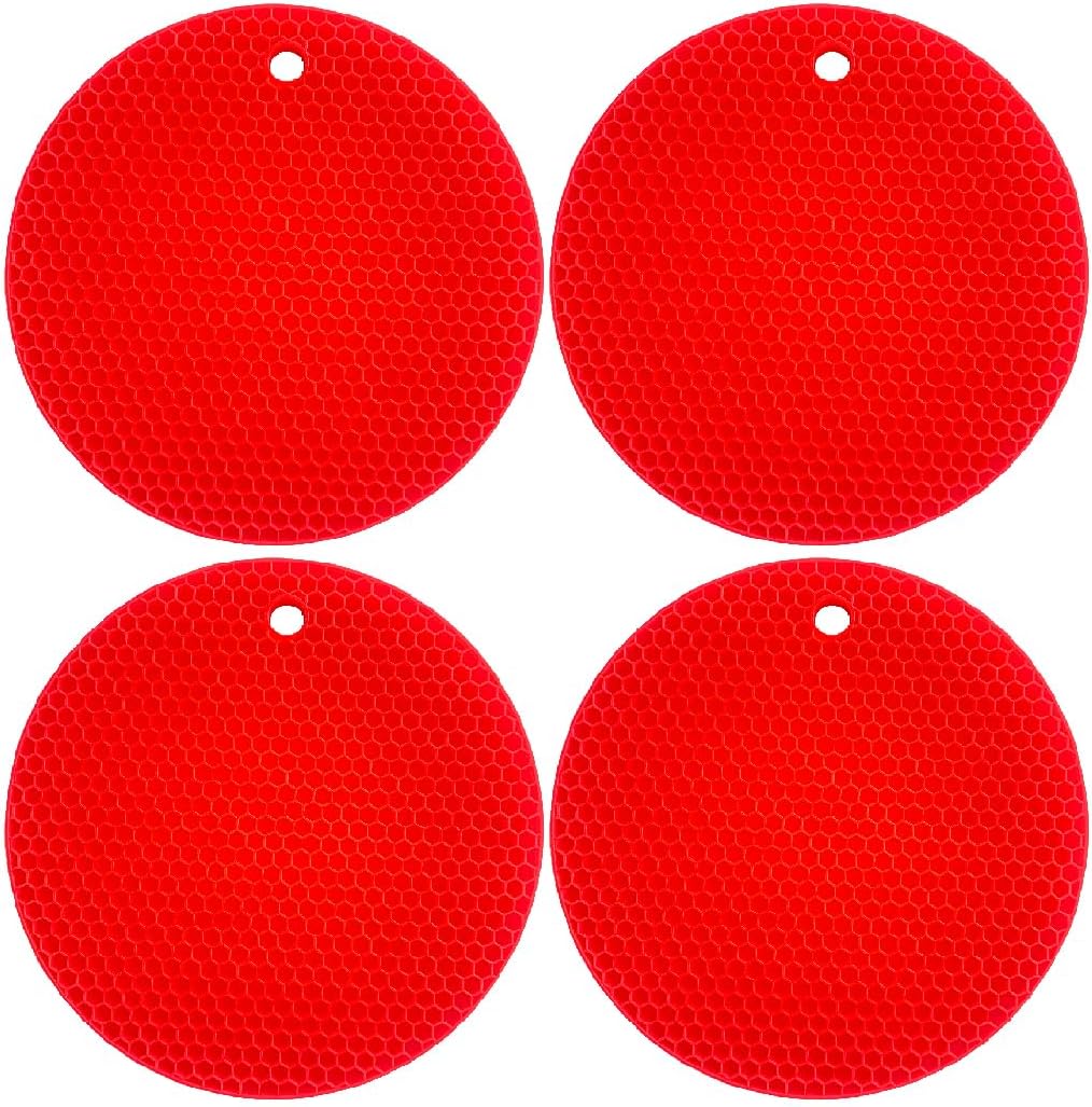 Premier Housewares Zing Silicone Trivet - Red : Amazon.co.uk: Home ...