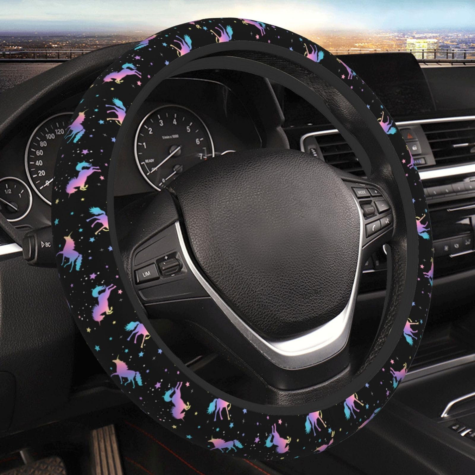 Amazon.com: Unicorn Star Steering Wheel Cover for Women Men Girls Car ...