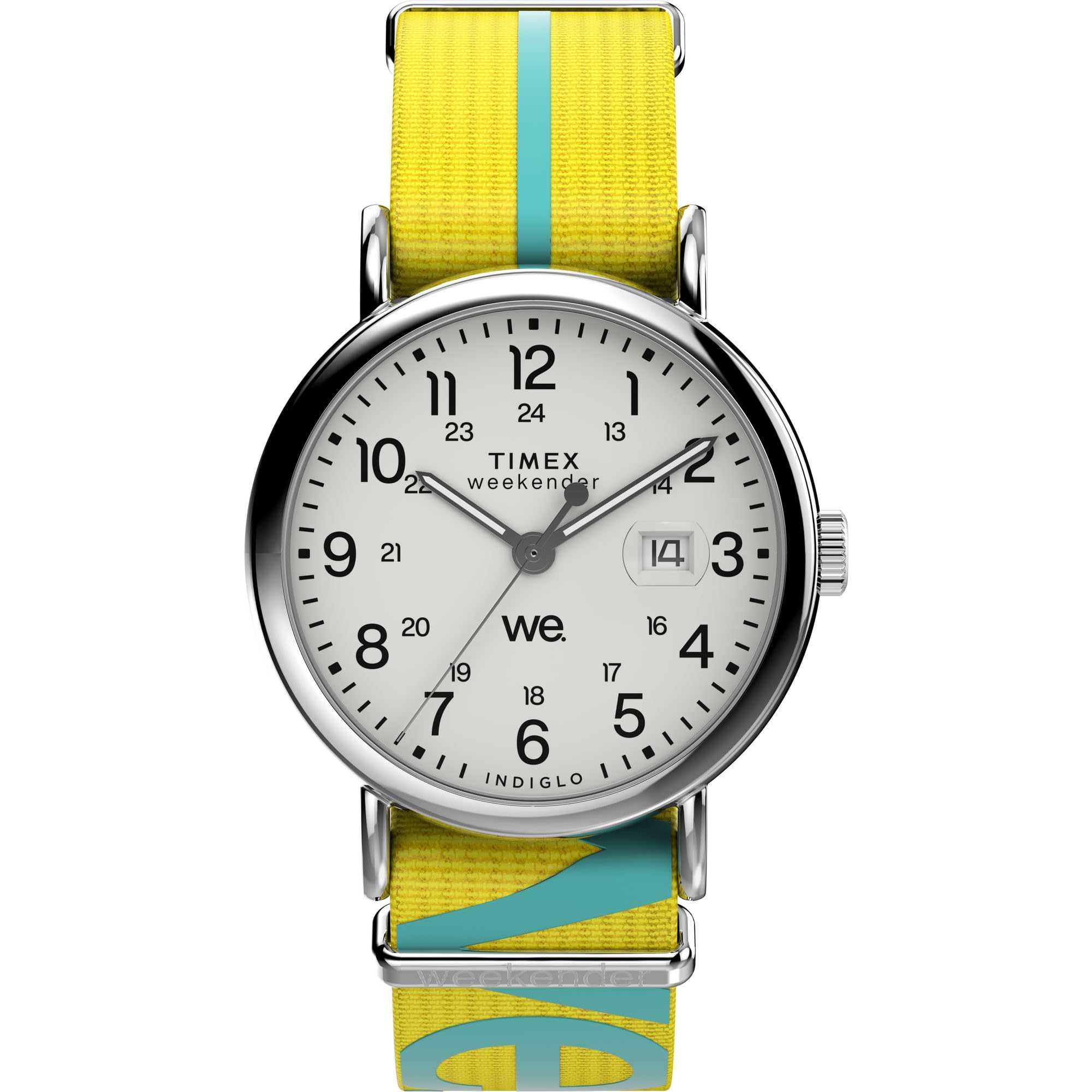 Amazon.com: Timex Men's Weekender 40mm Watch - Yellow Strap White Dial ...