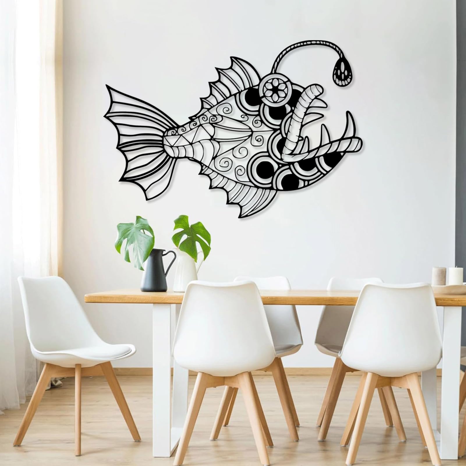 Abstract Metal Fish Art