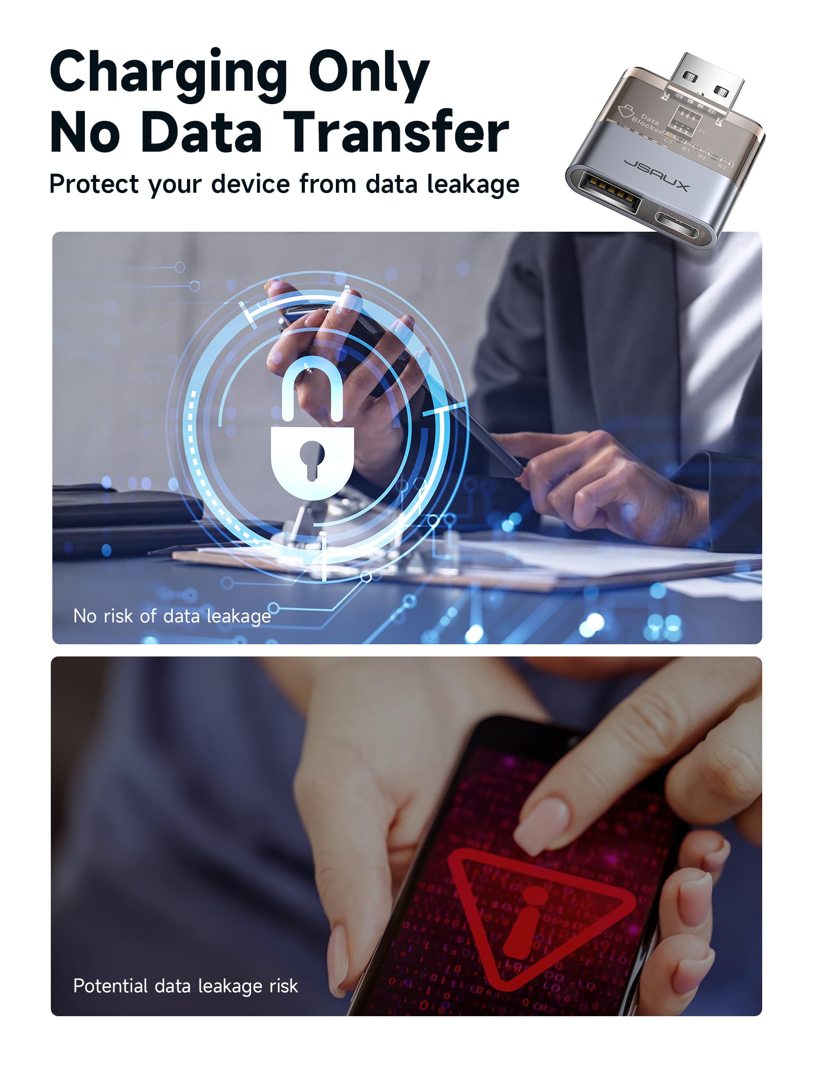 Snapklik.com : JSAUX USB Data Blocker