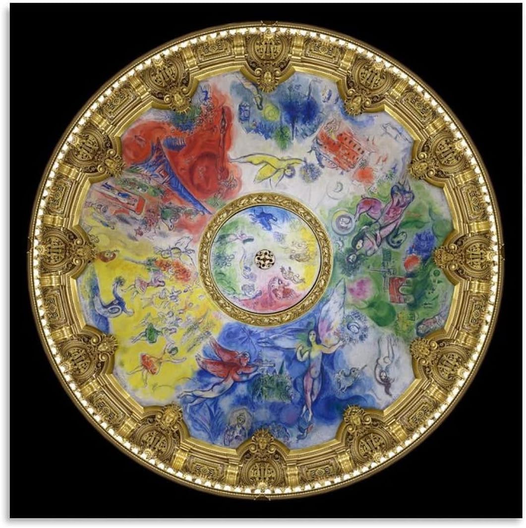 Amazon.com: KEYGEM Marc Chagall Poster《Ceiling for The Paris Opéra ...