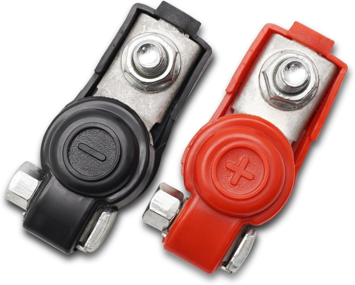 Amazon.com: Universal Positive & Negative Battery Cable Terminals Cars ...