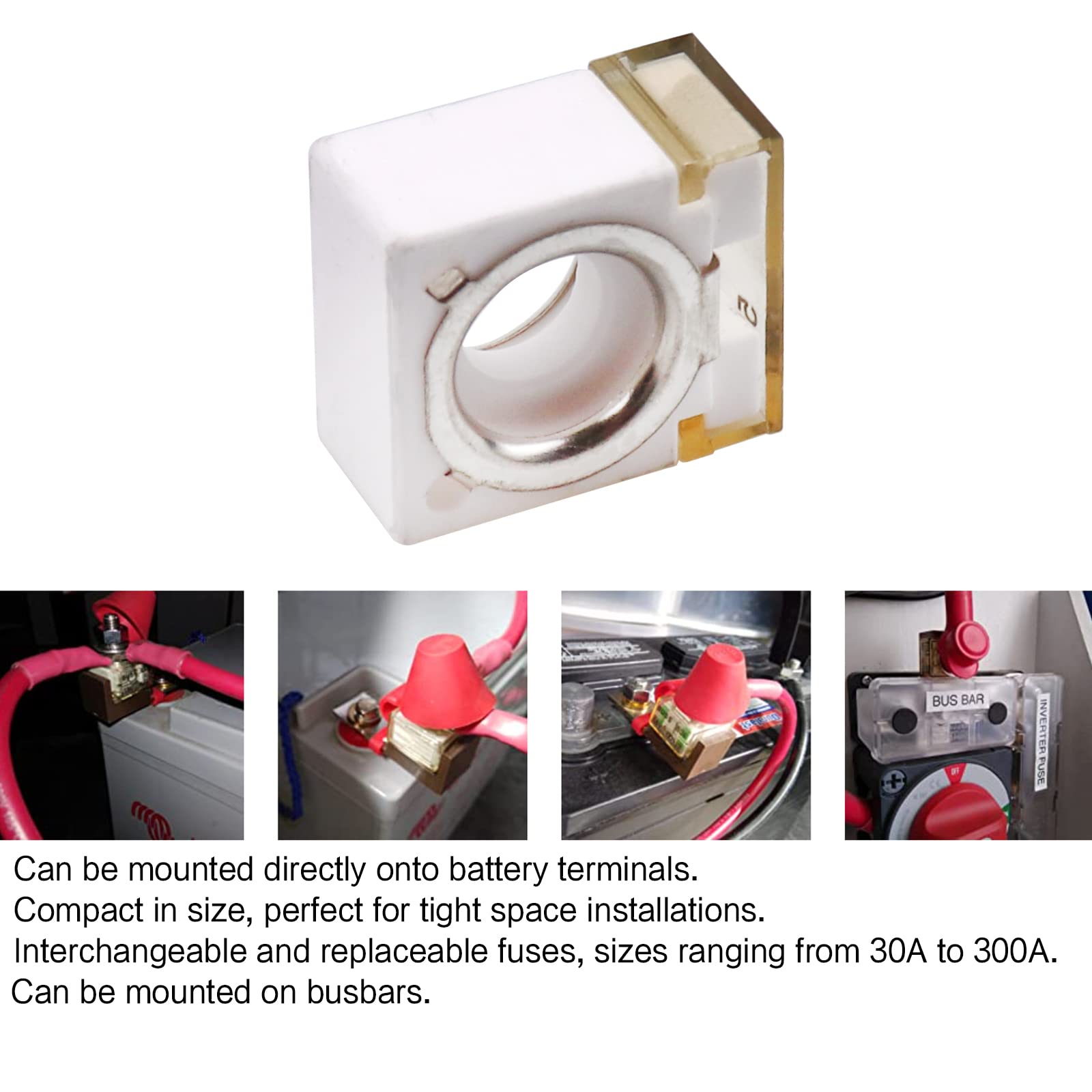 Snapklik.com : VOZINMOST 58V HABF Rated Battery Fuse 175A Terminal HABF ...