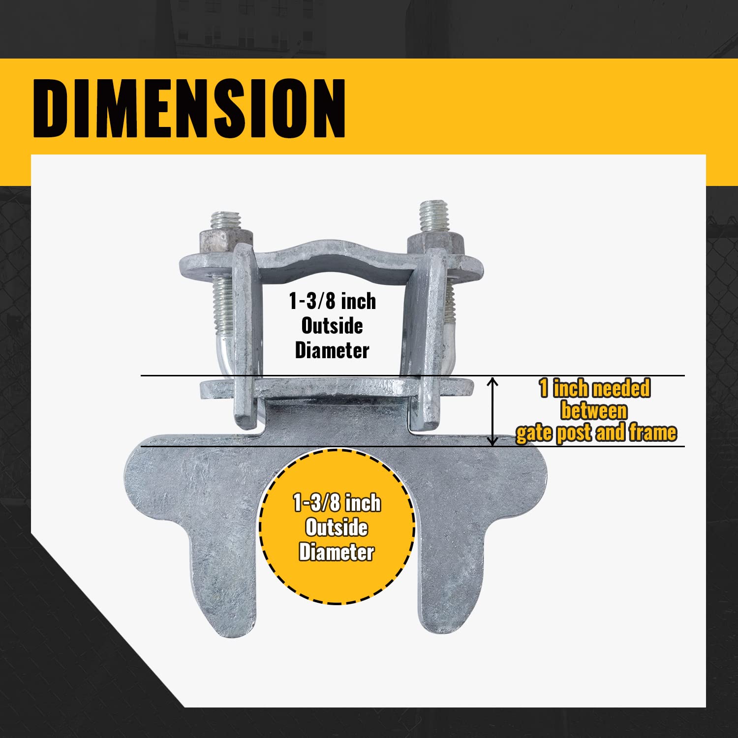 Snapklik.com : Dog Kennel Gate Latch 1-3/8", Butterfly Gate Latches, 1 ...