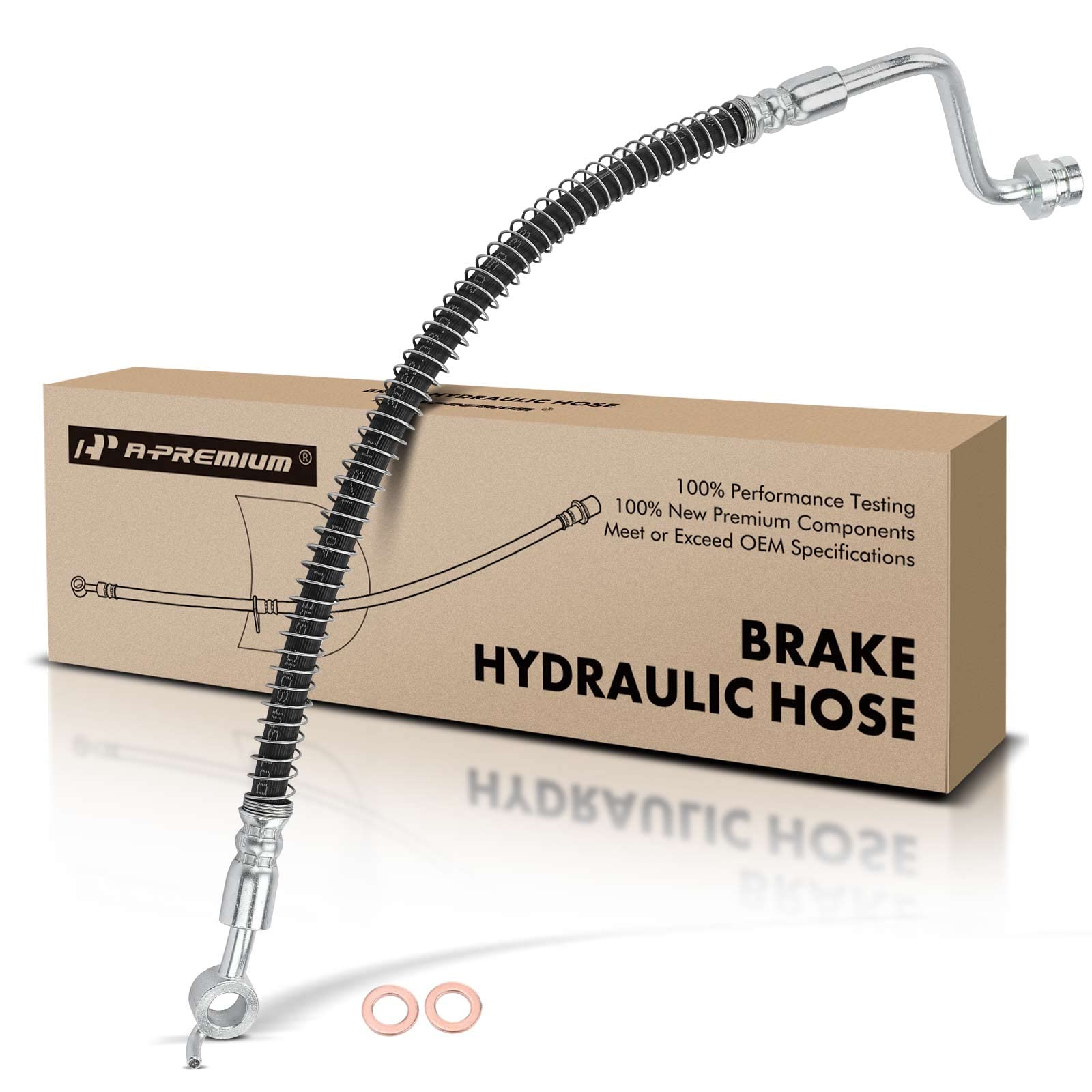 Amazon.com: A-Premium Rear Driver Brake Hydraulic Hose Compatible with ...