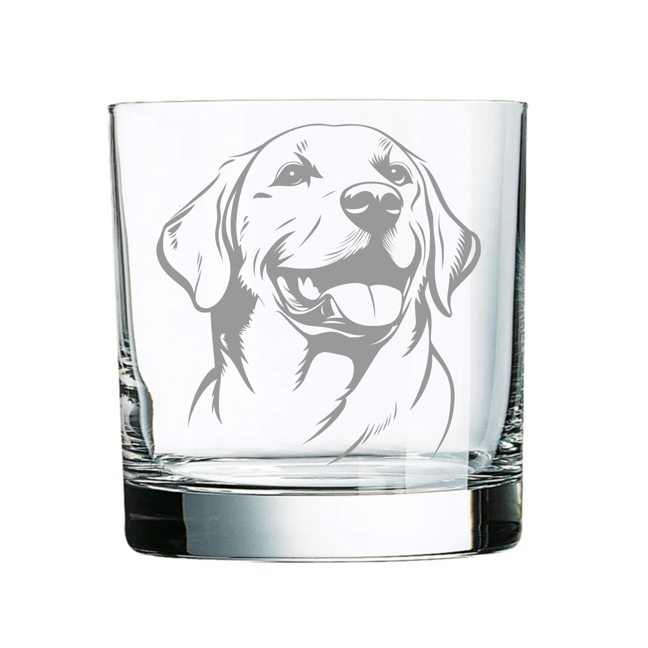 Amazon.com | Labrador Engraved Whiskey Glass - 11 oz Rocks Glass for ...