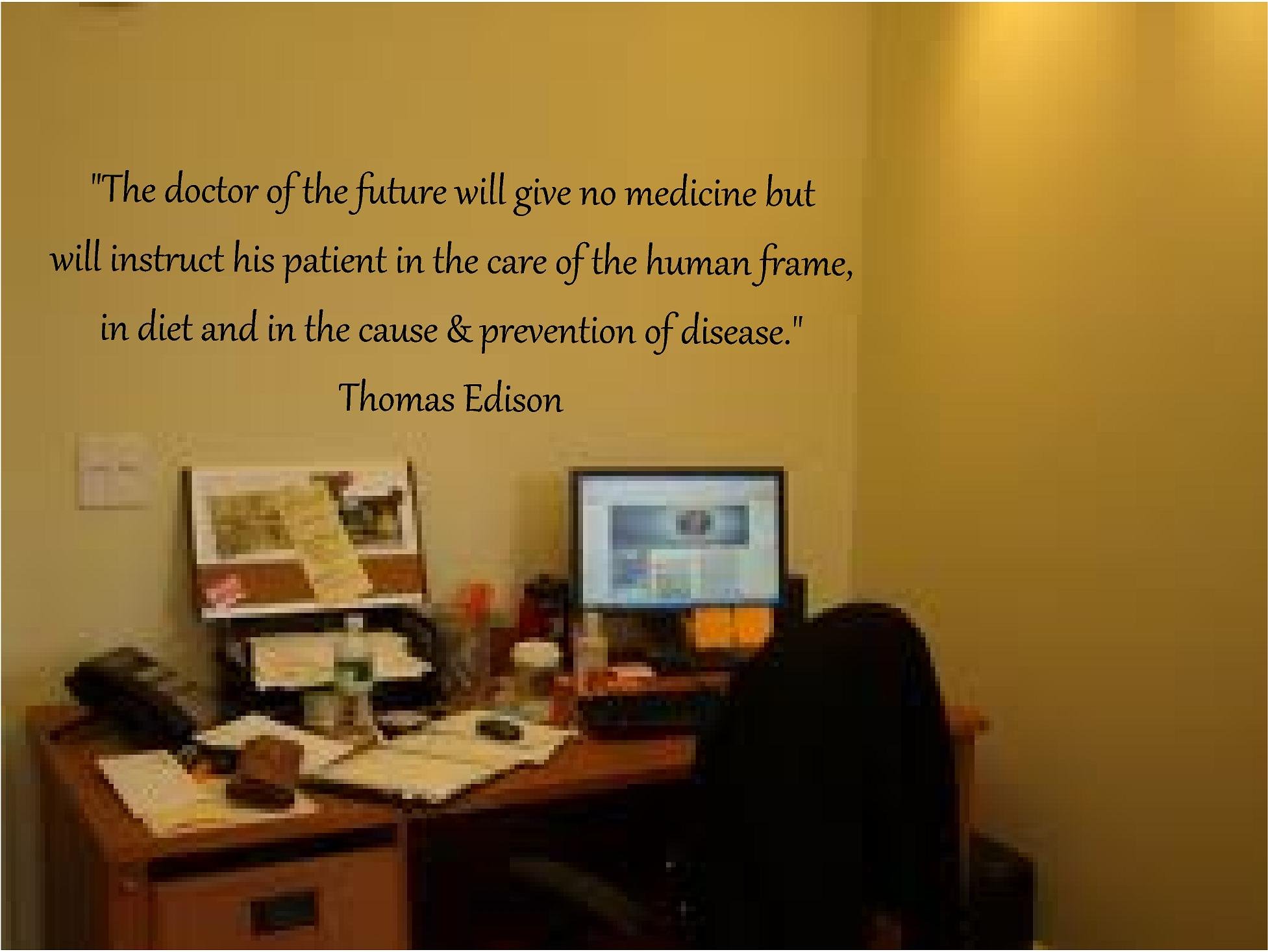 Thomas Edison Quote Medicine