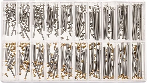Stainless Steel Strap Screw Pin Bar for Watch Lug Bands - Assorted ...