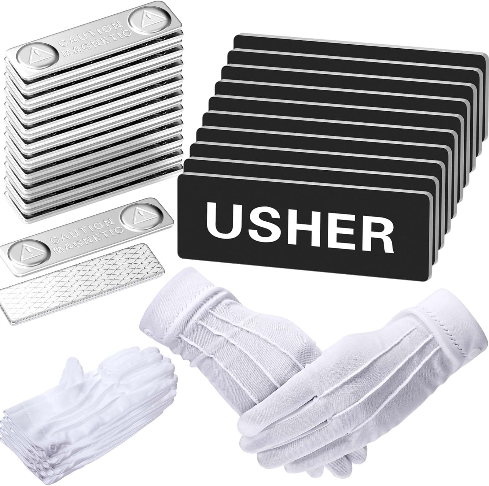 Amazon.com : All Quality Badges Deacon 1 x 3 inches Name Tag, Black (3 ...