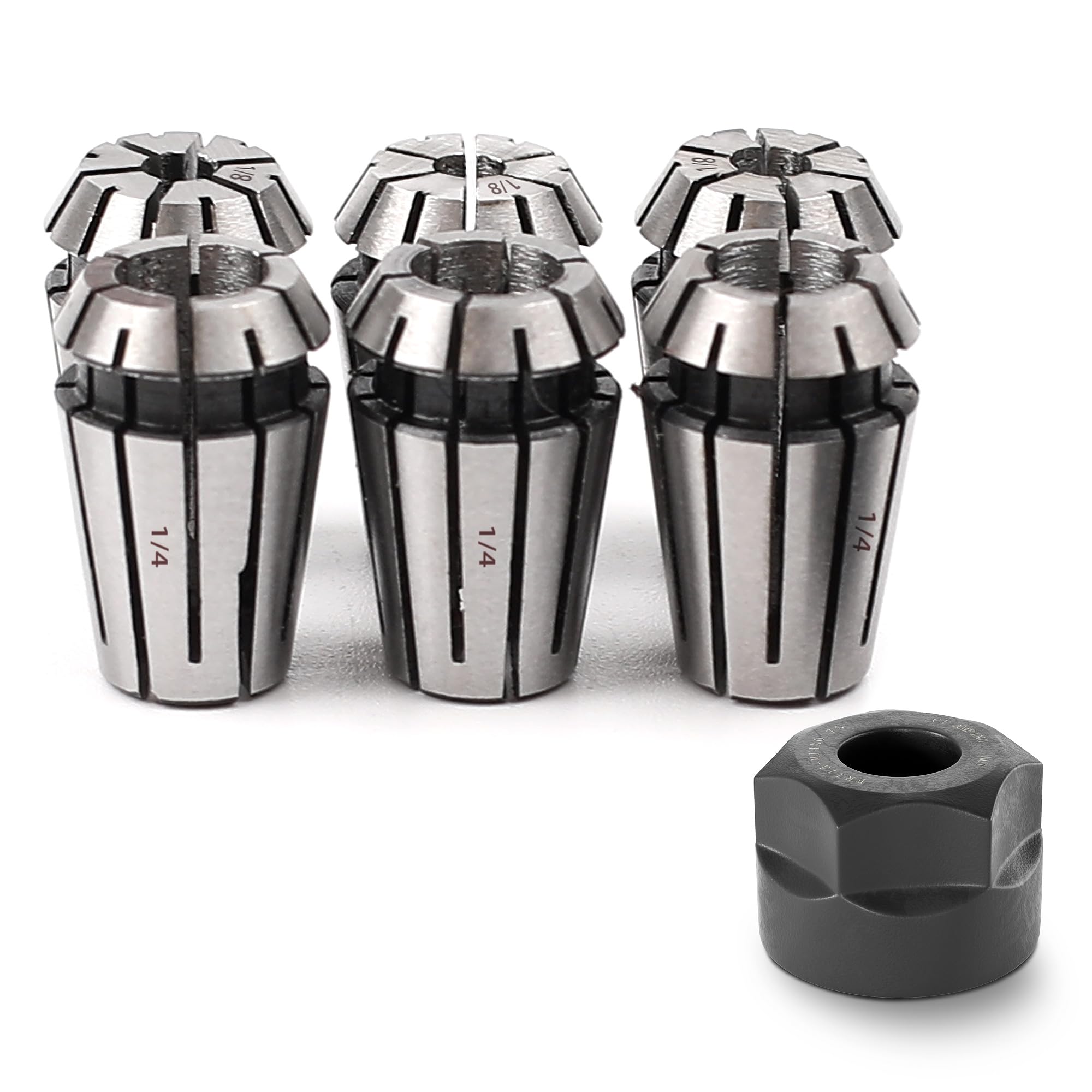 Tap Chuck 2pcs ER11 A Type Collet Clamping Nut For CNC Milling Collet ...