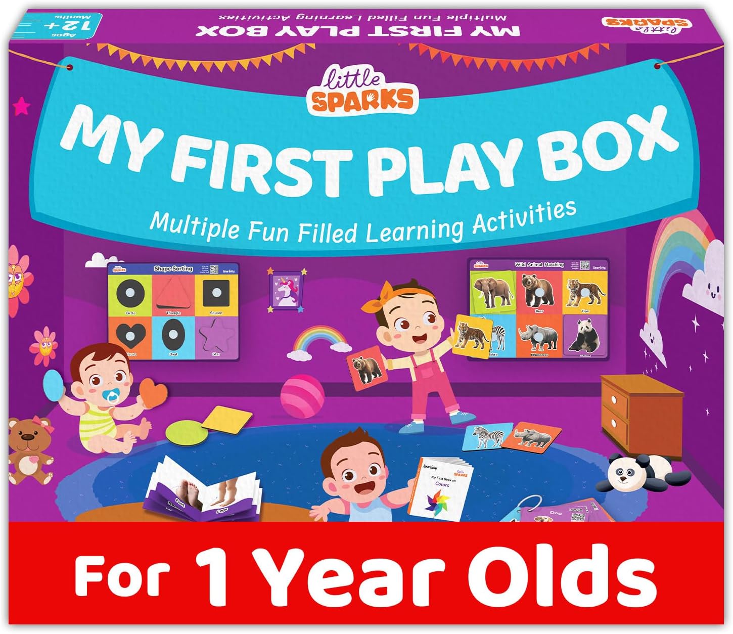 Buy Smartivity 5in1 Montessori Play Box for 1+ Years Boys & Girls | 5 ...