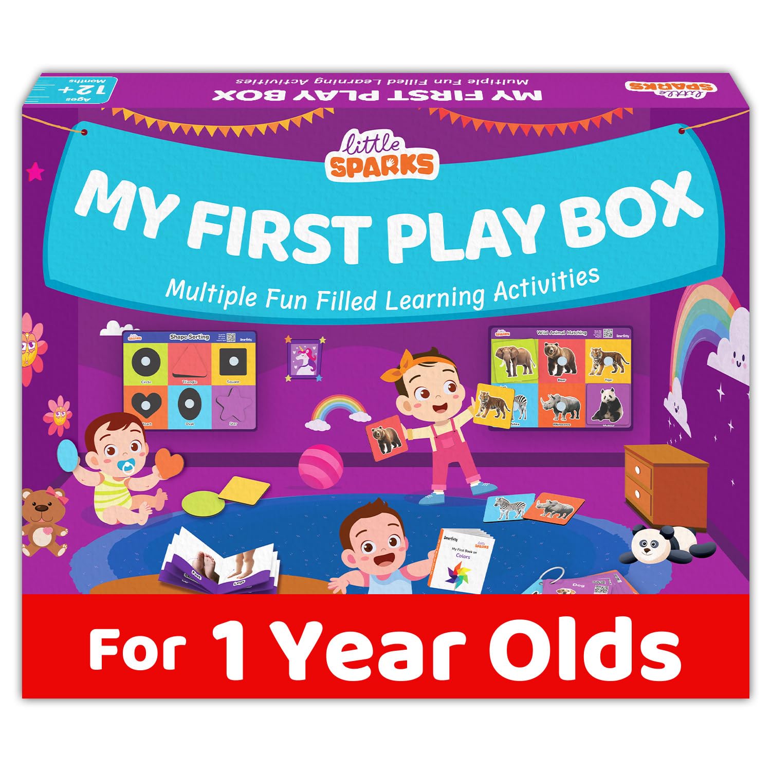 Buy Smartivity 5in1 Montessori Play Box for 1+ Years Boys & Girls | 5 ...