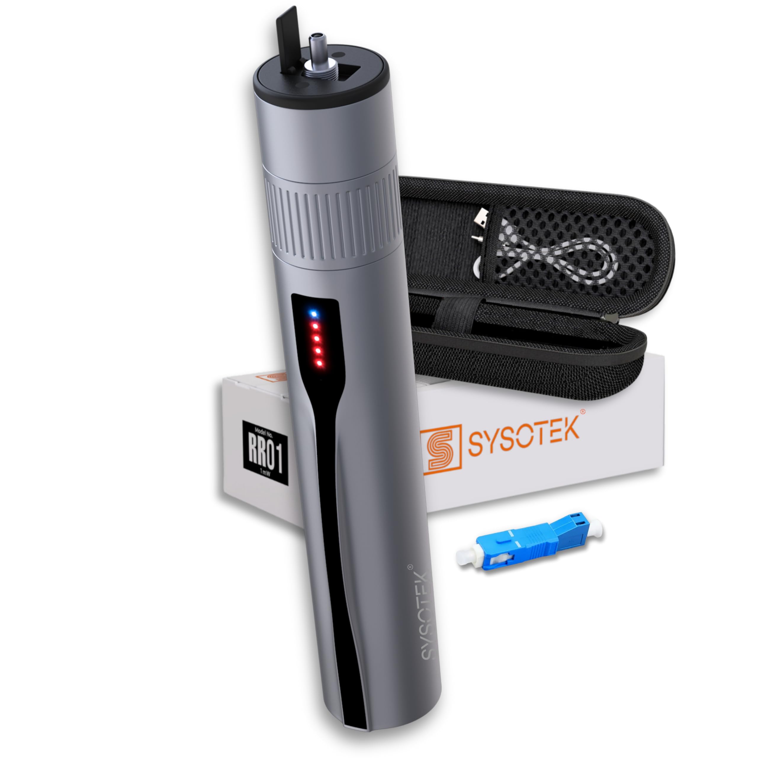 Amazon.com: Sysotek Visual Fault Locator - Rechargeable Red Light VFL ...