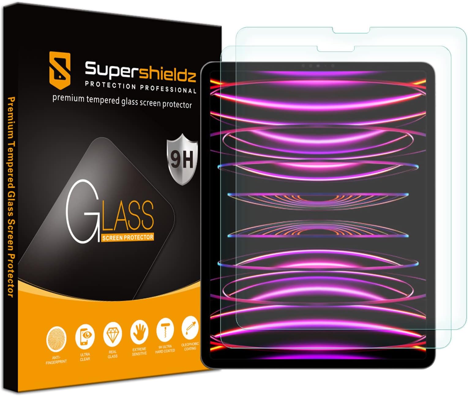 Amazon.com: Supershieldz (2 Pack) Designed for iPad Pro 12.9 inch (2018 ...