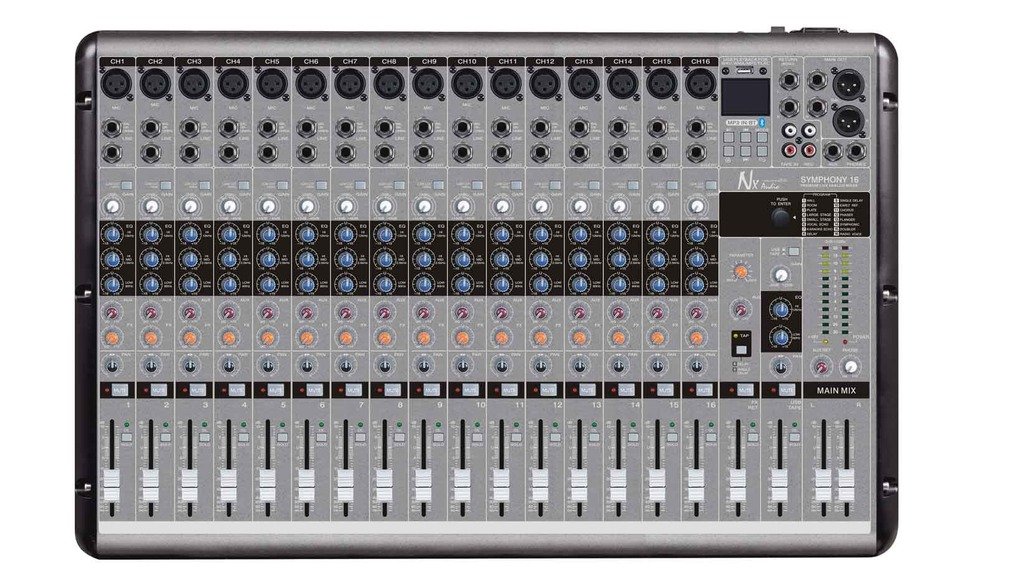 Nx Audio Symphony16-2 Live Mixer 16CH : Amazon.in: Musical Instruments