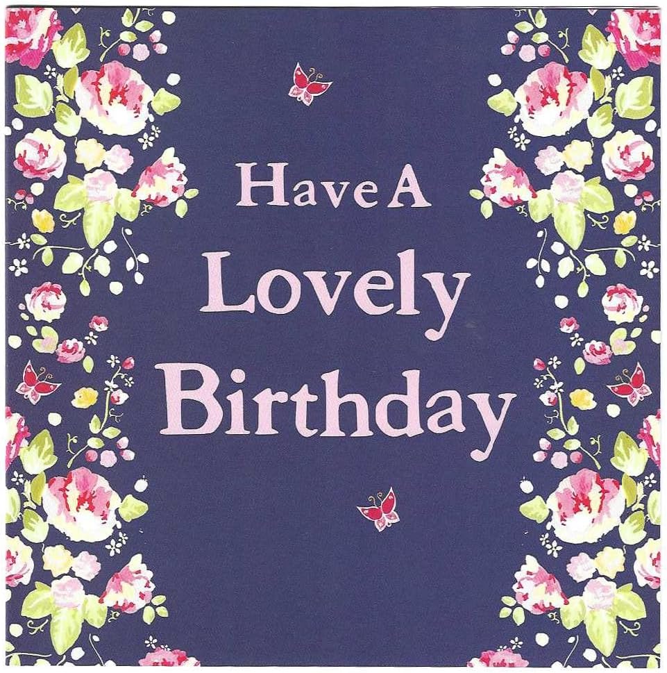 Floral Birthday Greeting Card. Sturdy Card. Designed & Printed in The ...