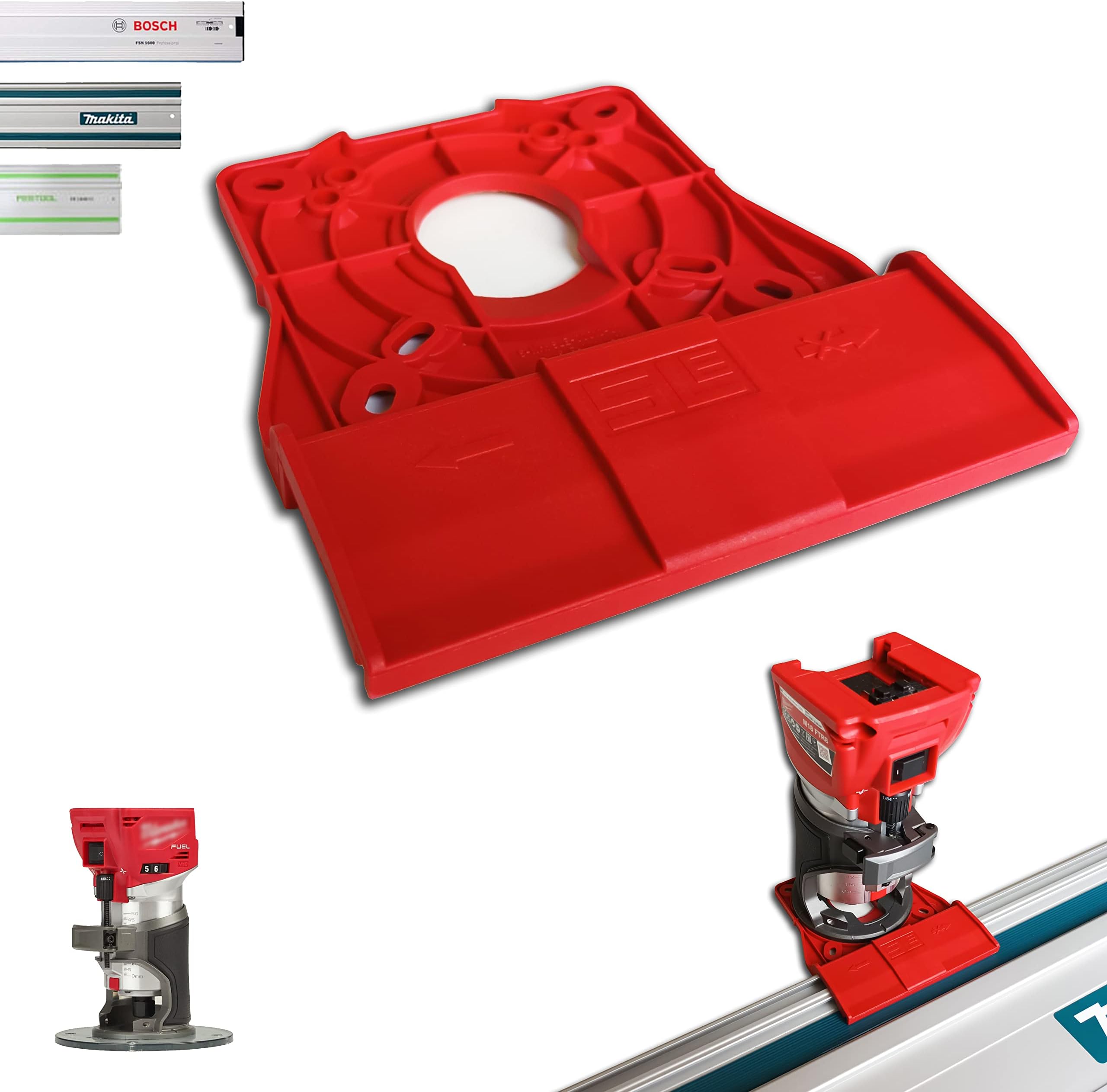Taytools 300005 Universal Router Base Plate, 6-1/2 Inch Diameter, 5/16 ...