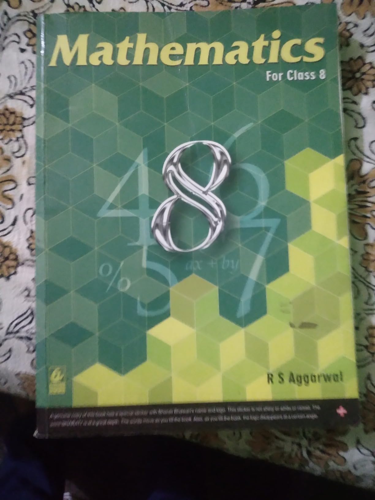 Mathematics for Class 8 - CBSE - by R.S. Aggarwal Examination ...