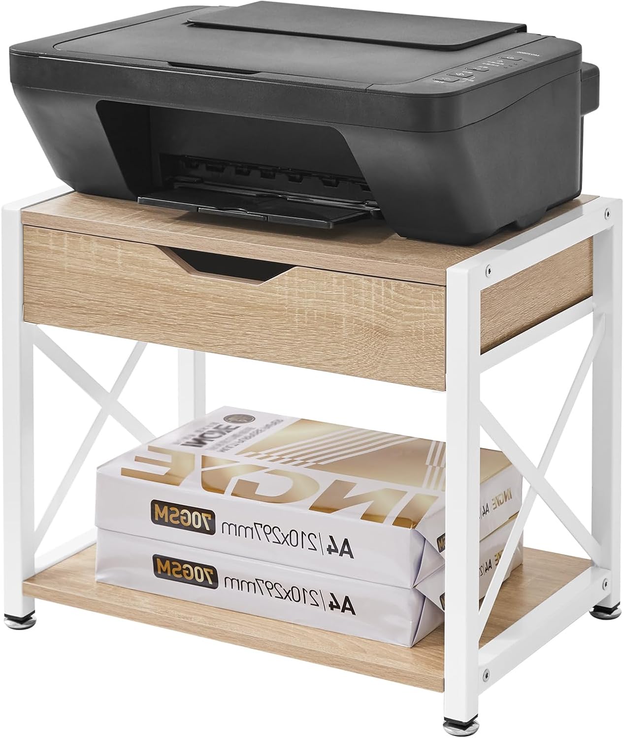 Amazon.com: IBUYKE 2 Tier Desktop Printer Stand,Multi-Purpose Desk ...