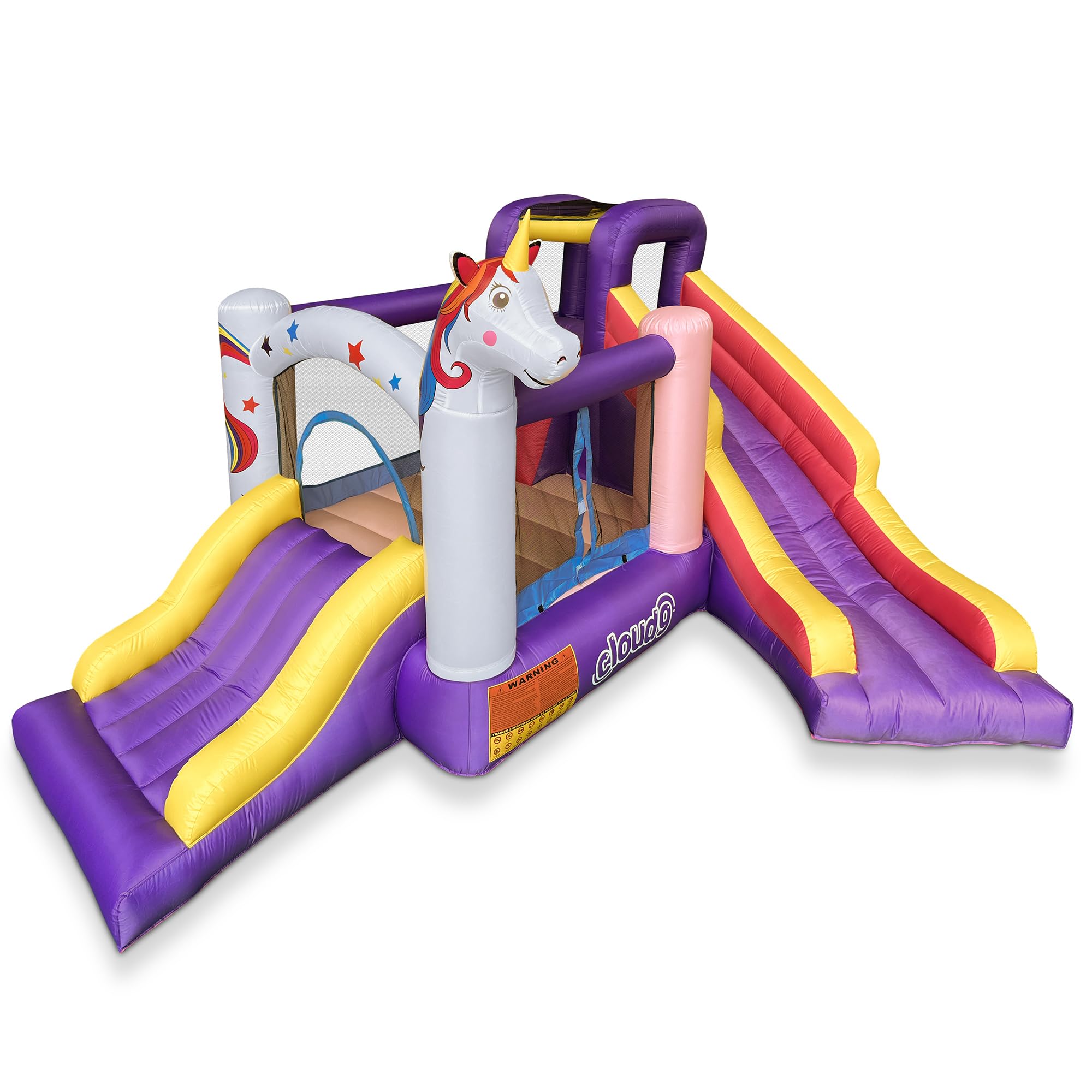 Amazon.com: Cloud 9 Inflatable Unicorn Bounce House with Blower ...