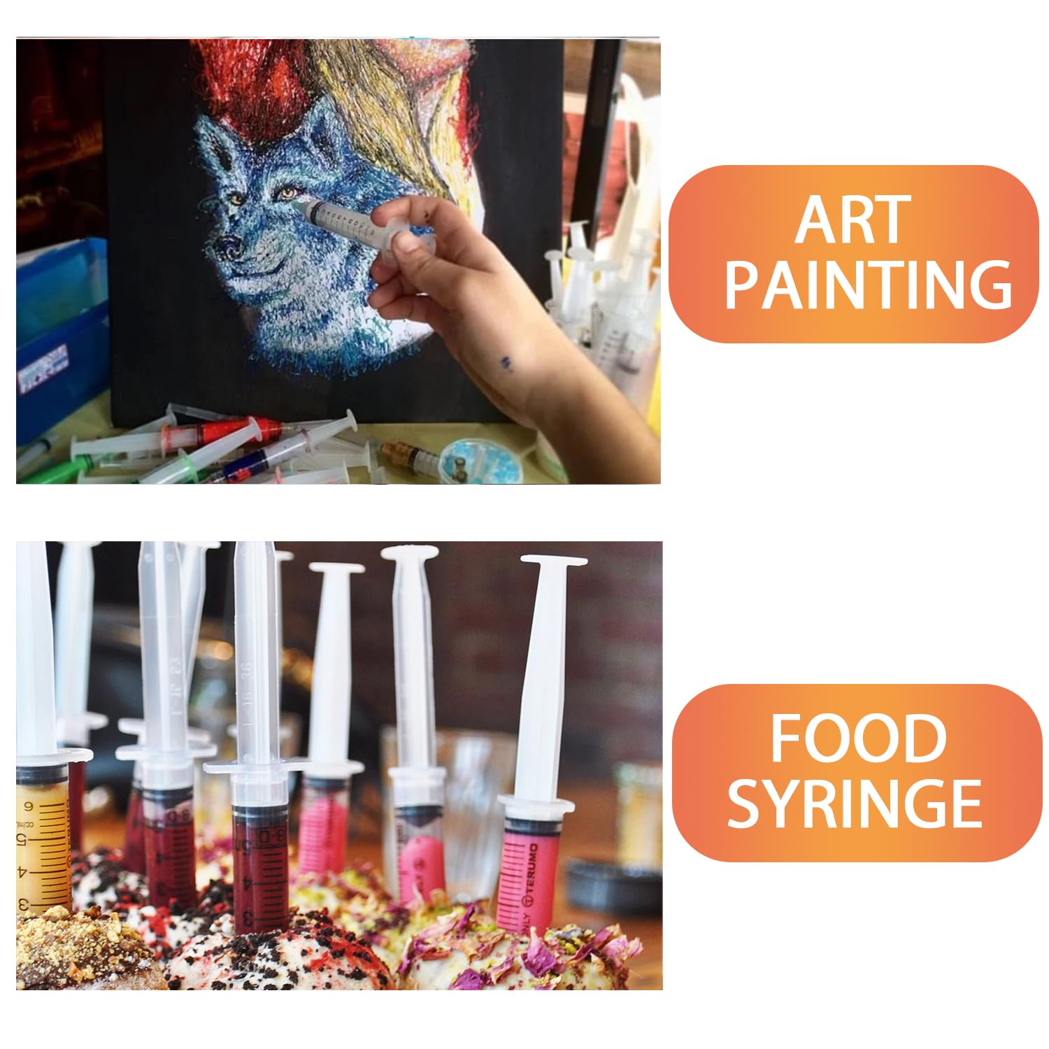 Snapklik.com : 10mL Syringe For Liquid, Food, Oral, Scientific Labs ...