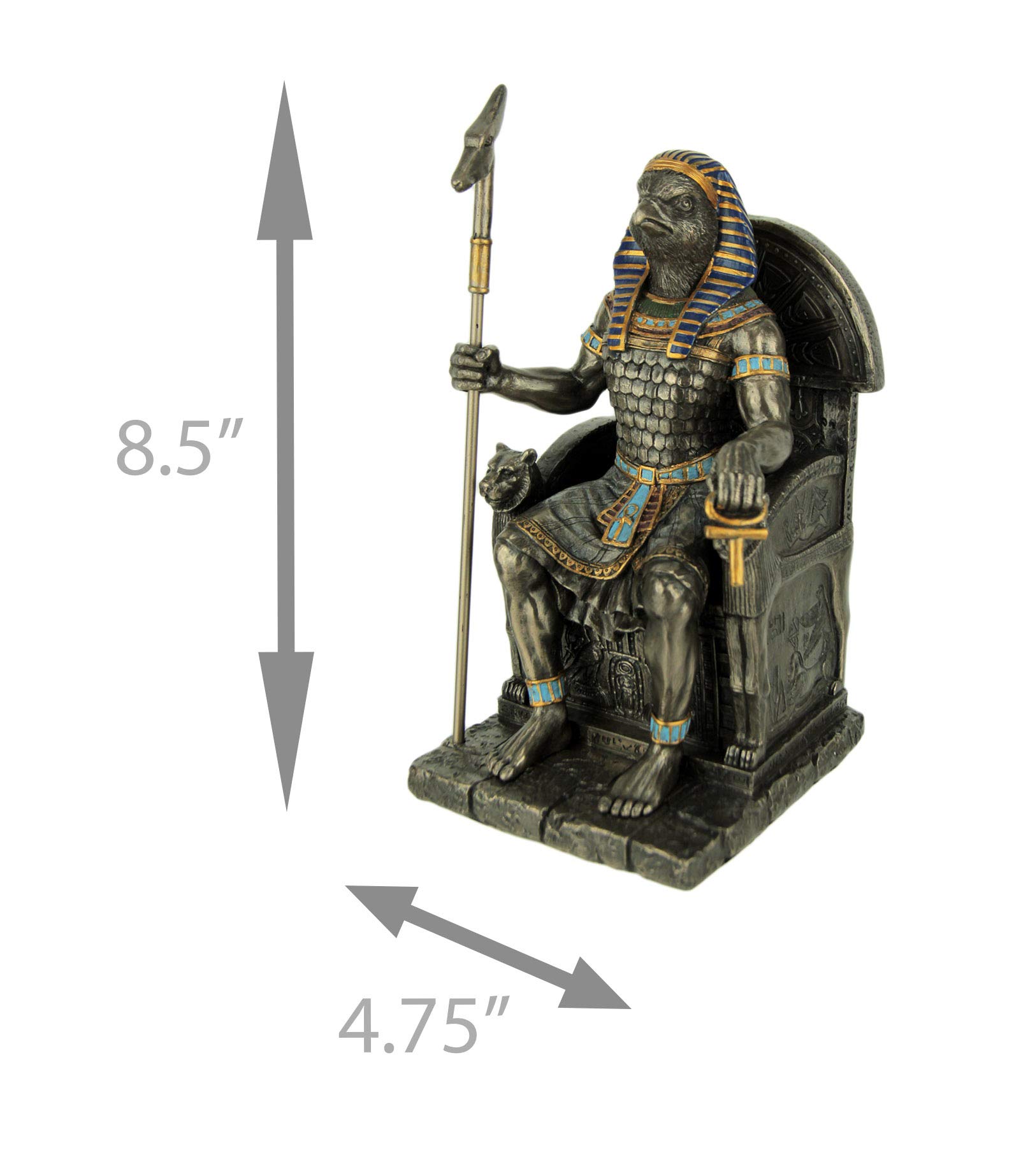 Snapklik.com : Horus Egyptian God Sitting On Throne Statue