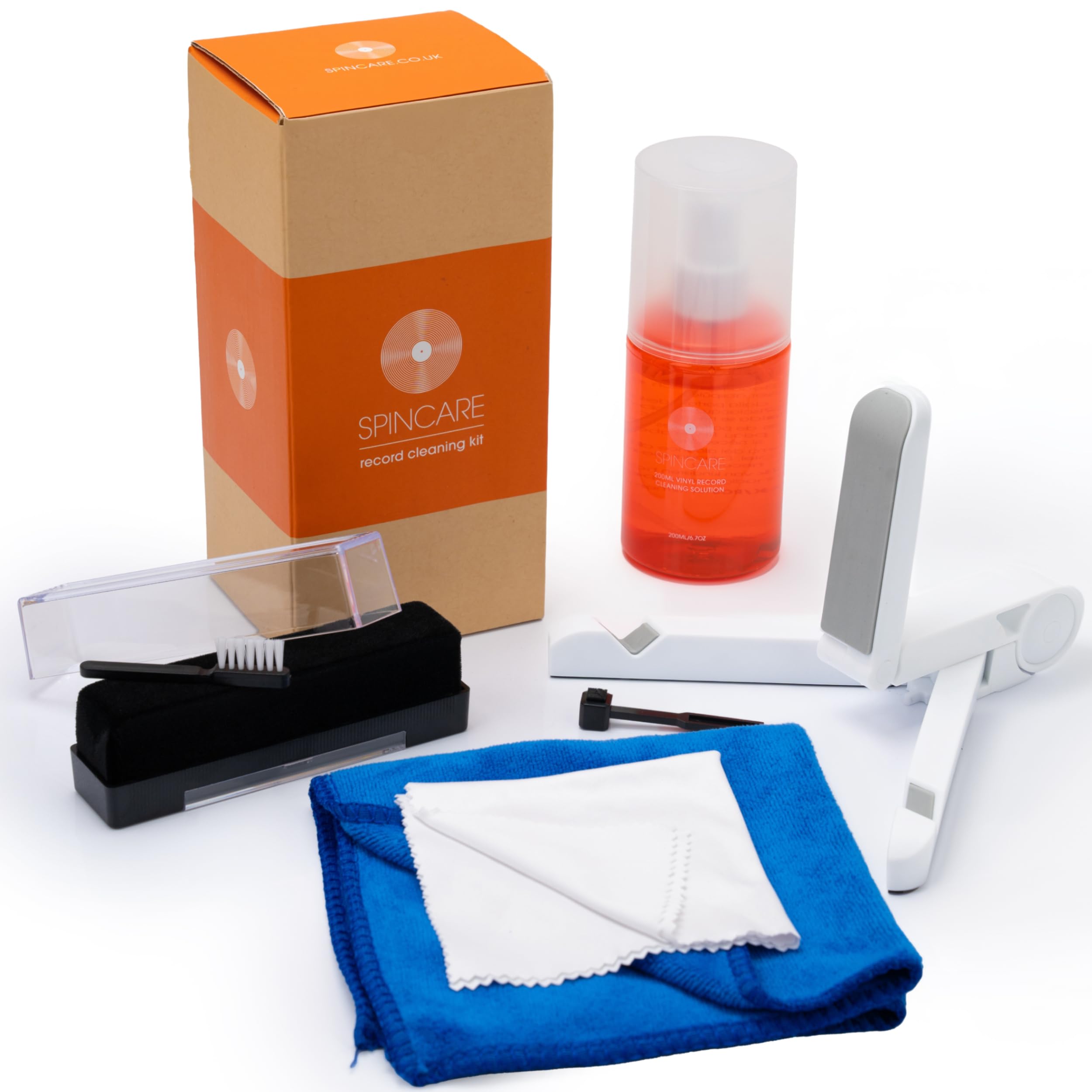SPINCARE Vinyl Record Cleaning Kit: 5-in-1 LP Cleaner Set with Anti ...