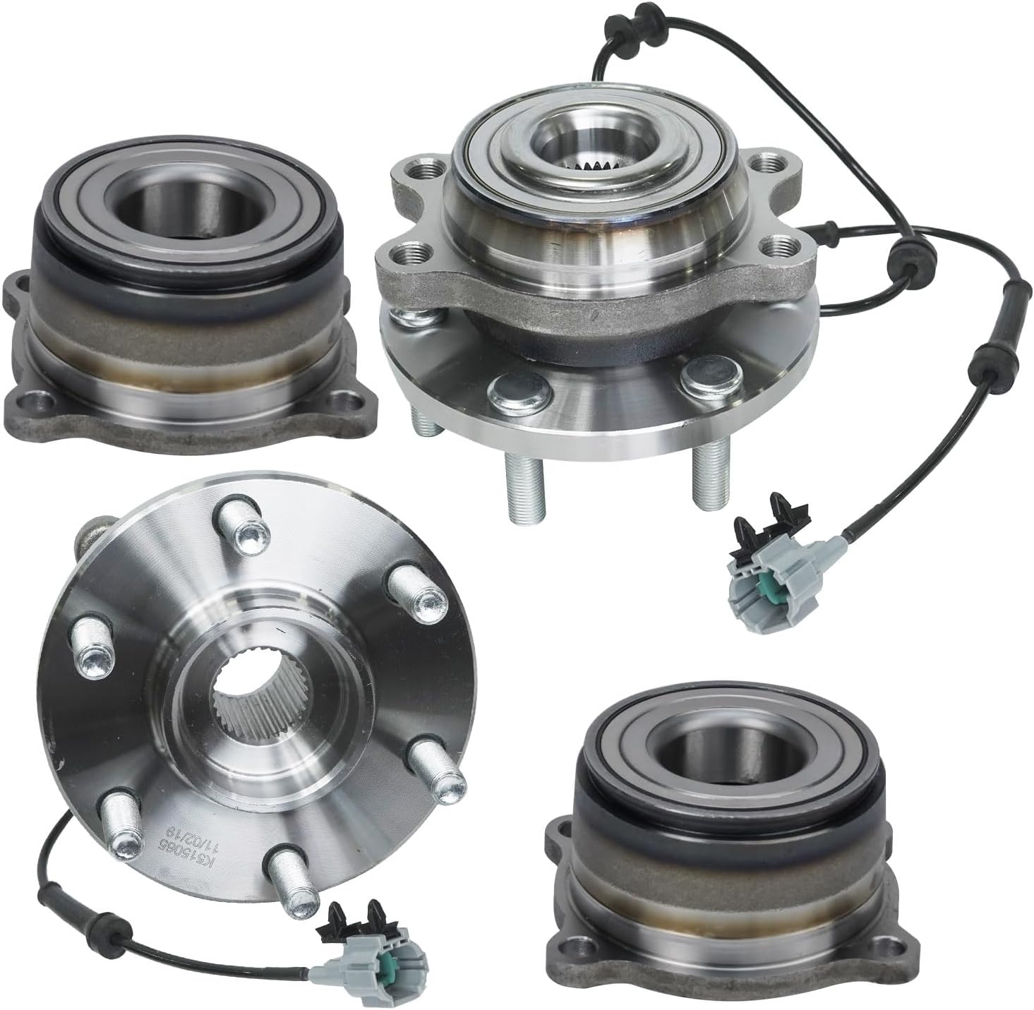 Amazon.com: Detroit Axle - 4WD Wheel Bearing Hubs Kit for 2005-2019 ...