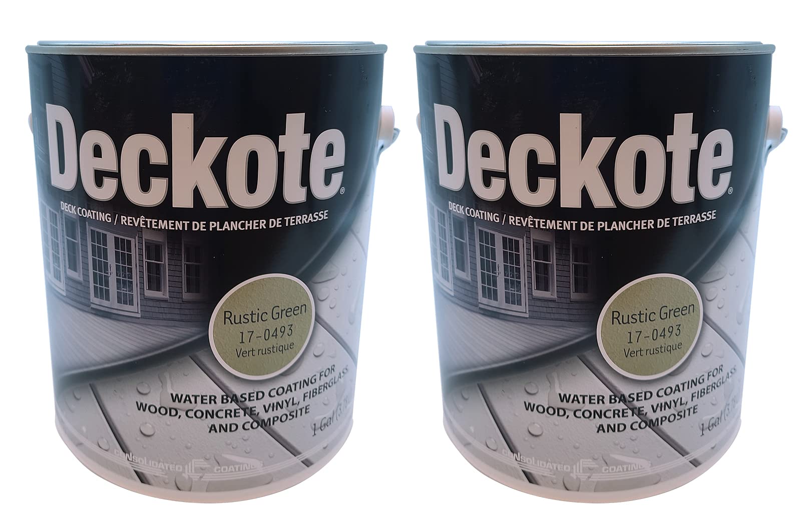 Deckote Rustic Green 1 Gallon Deck Coating – UV Protection and Water ...