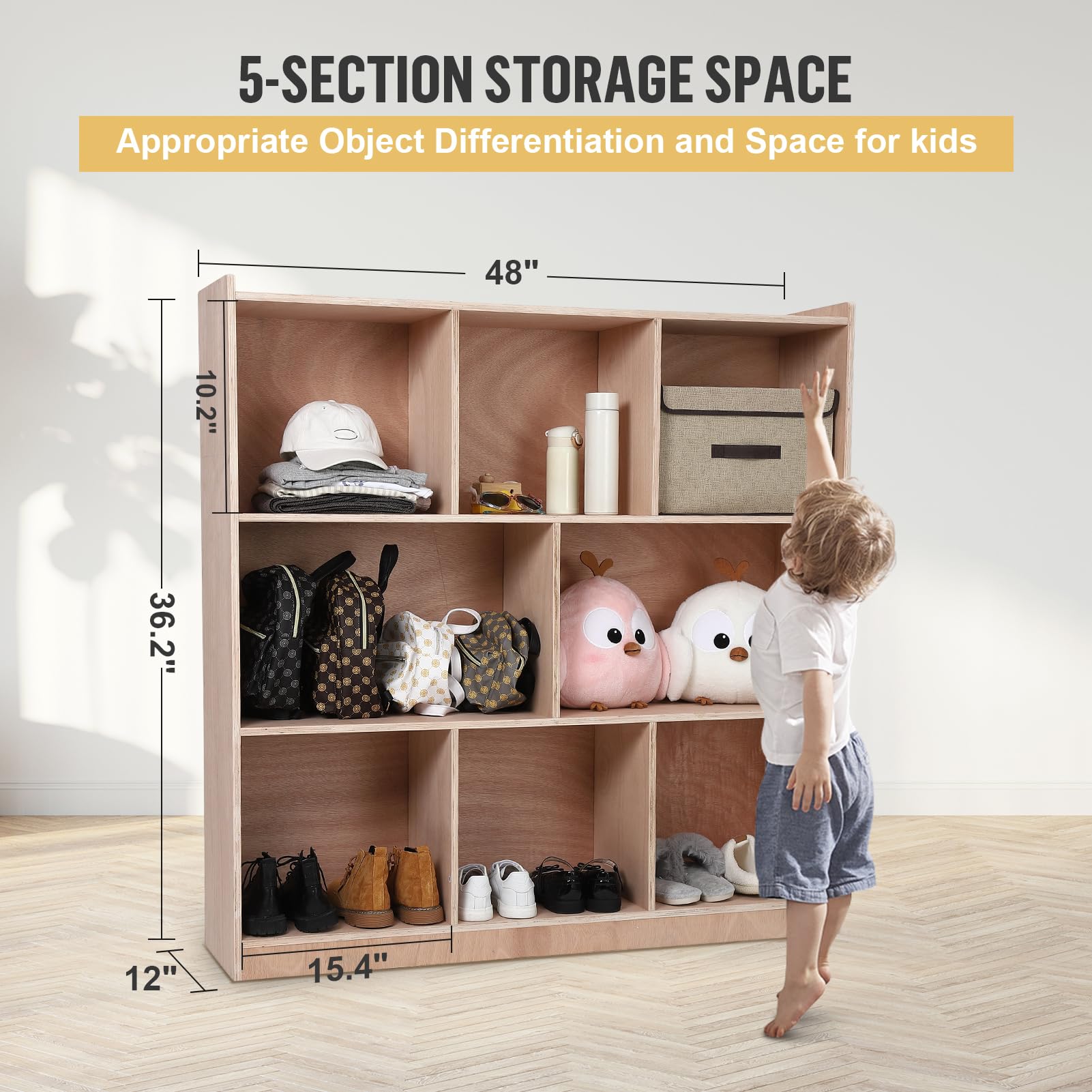 Snapklik.com : Garvee 8-Compartment Storage Cubby, Mobile Storage ...