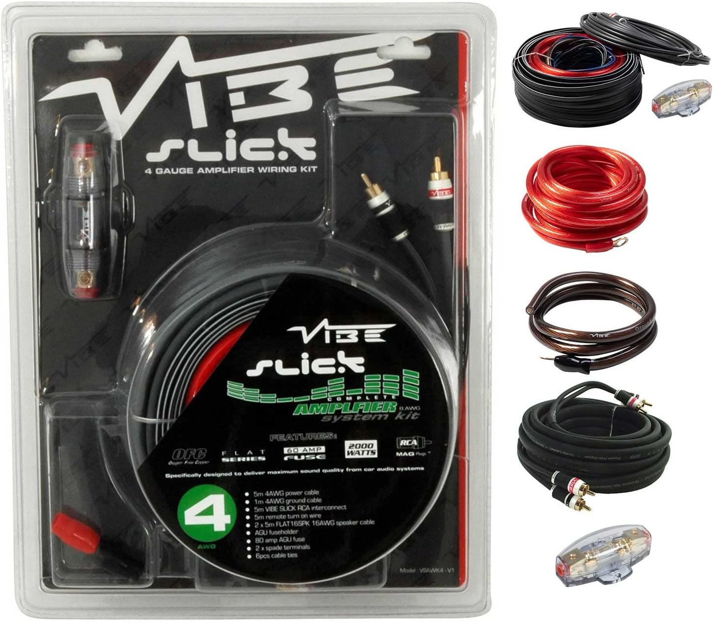 VIBE Audio Slick 2000 W System Car Wiring Kit : Buy Online at Best ...