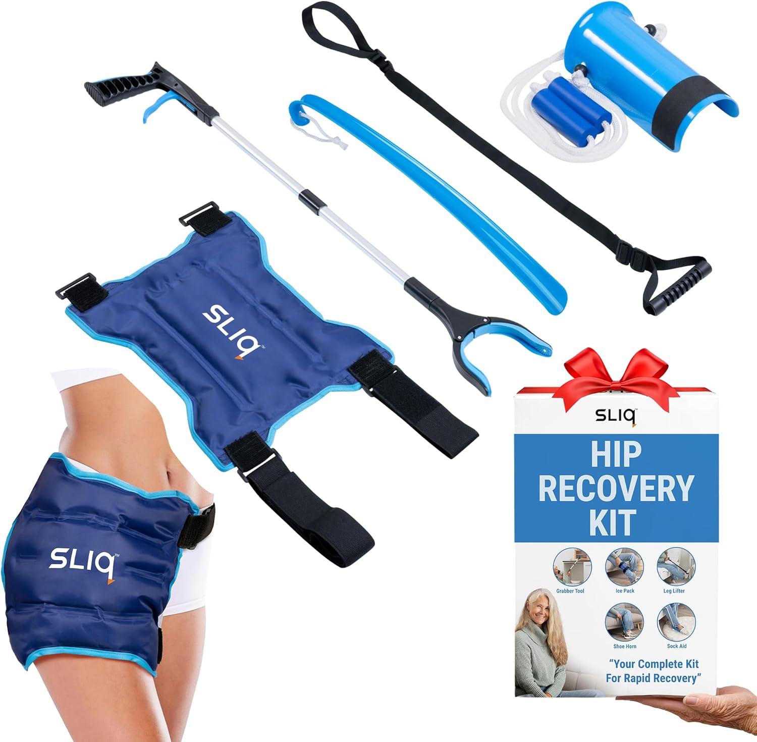 Amazon.com: Sliq Hip Kit for Seniors Total Hip Replacement Prime ...