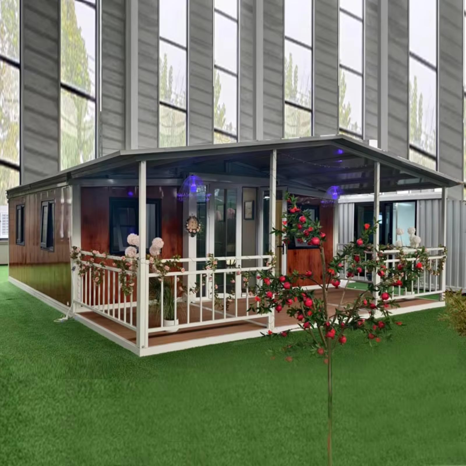 Amazon.com: Foldable Expandable Container House Steel Prefab Villa 20ft ...