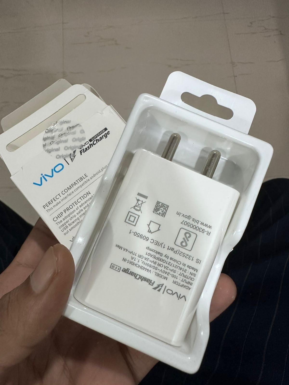 OriginaI 44w Watt Fast Charger & Cable Compatible for Vivo V23 Pro / V23 5G / V23e / V21 5G ...