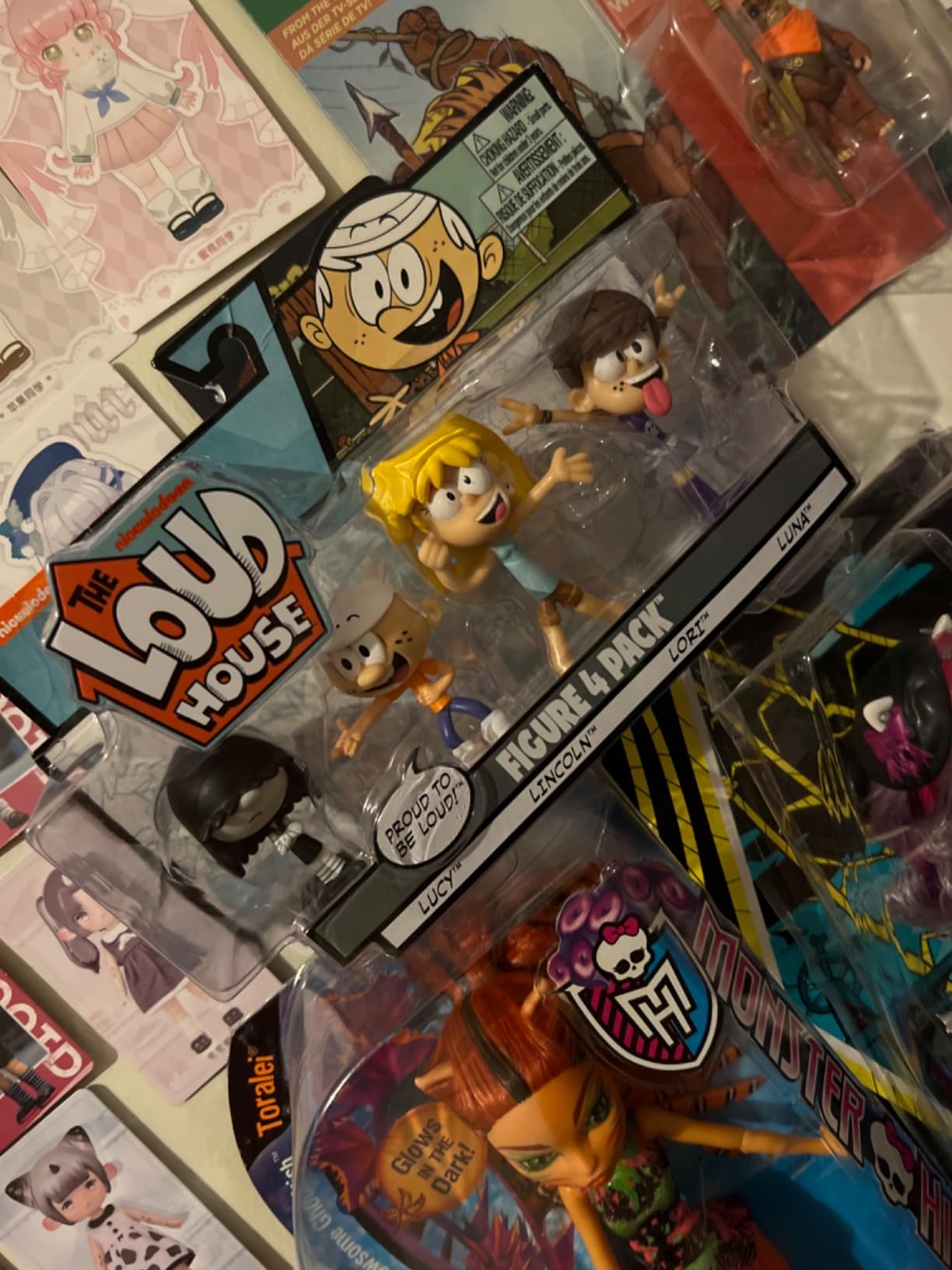 The Loud House Figure 4 Pack - Lincoln, Lori, Lucy, Luna - Action ...