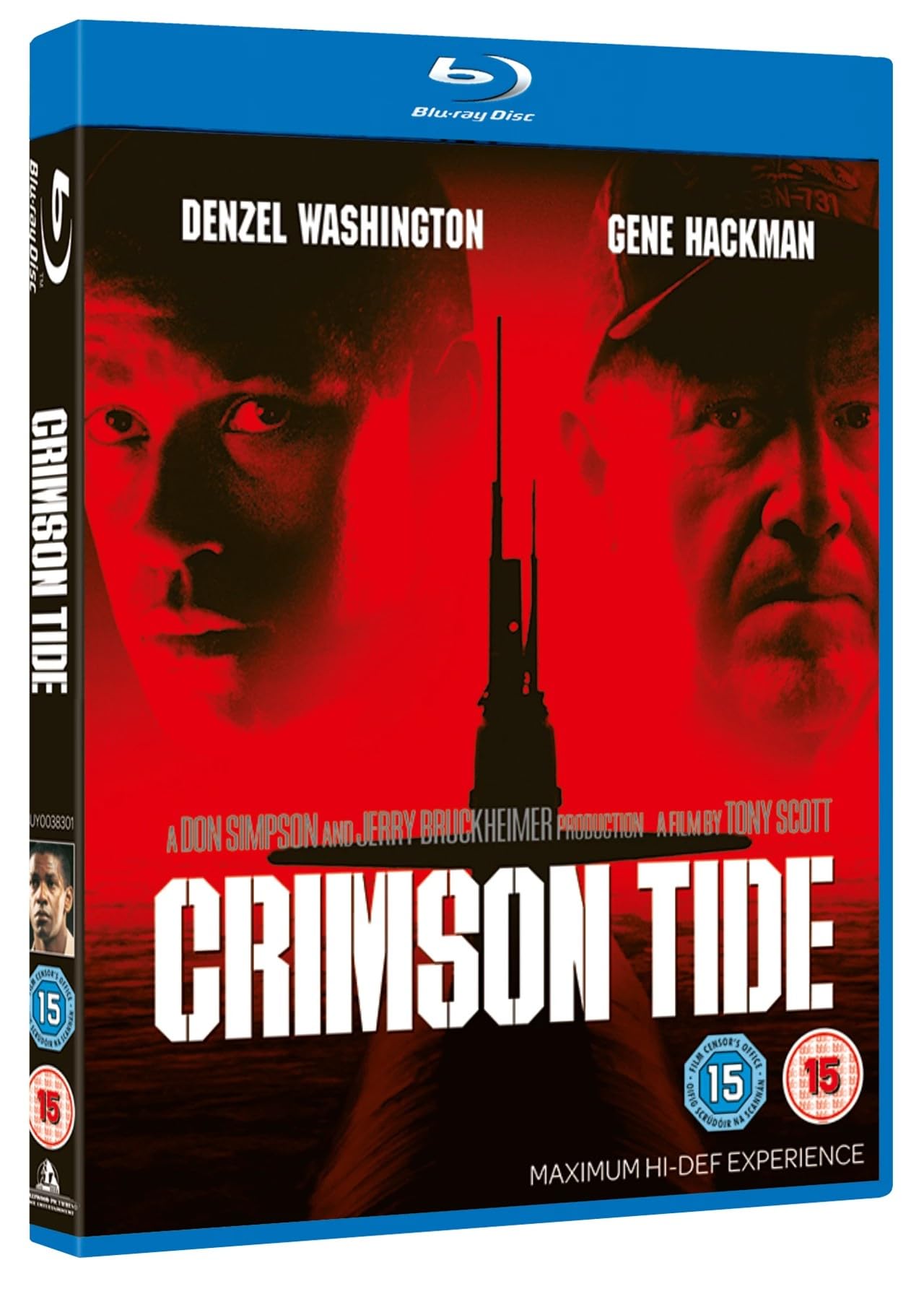 Amazon.com: Crimson Tide [Blu-ray] : Gene Hackman, Denzel Washington ...