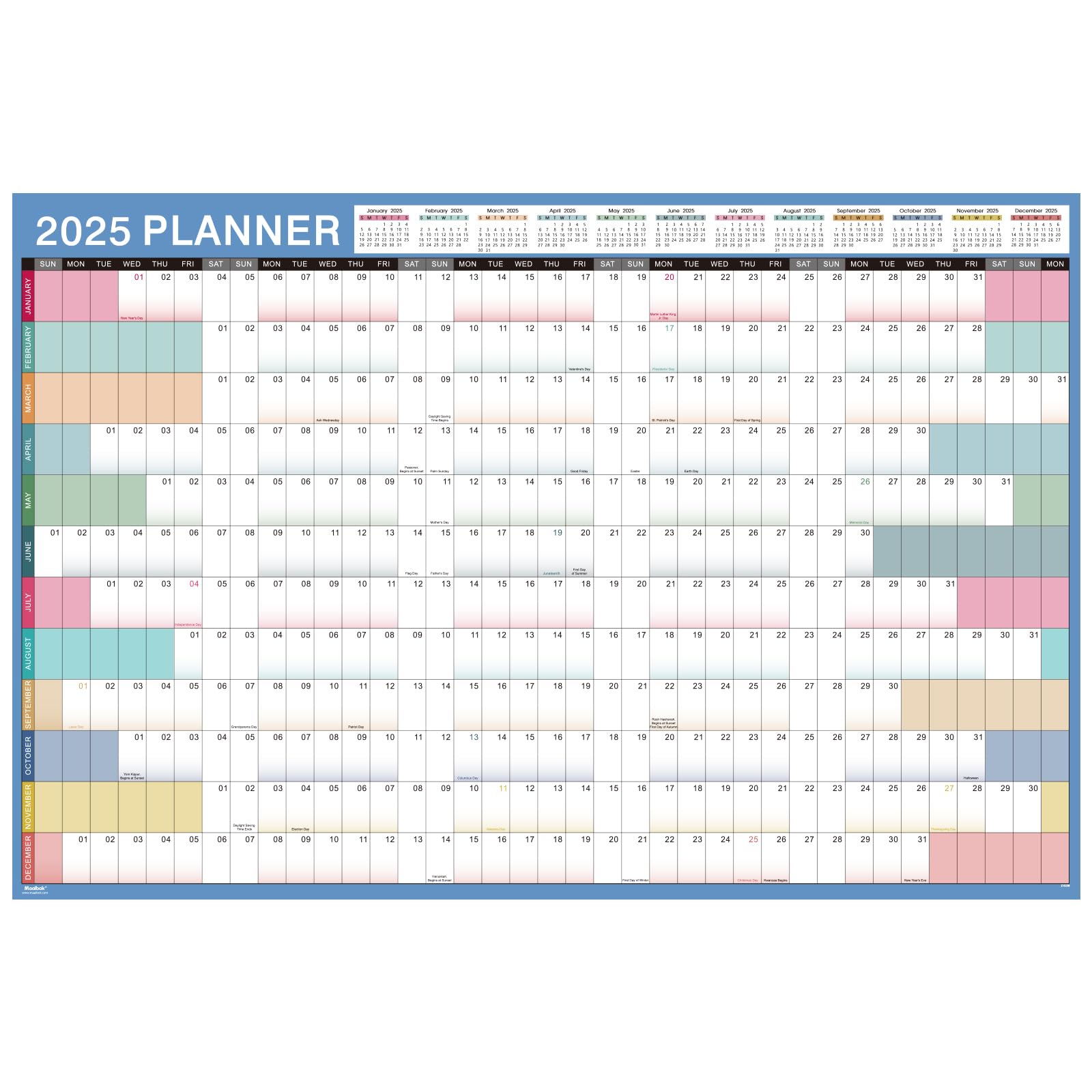 Amazon.com: 2025 Yearly Wall Calendar - 2025 Wall Calendar, from ...