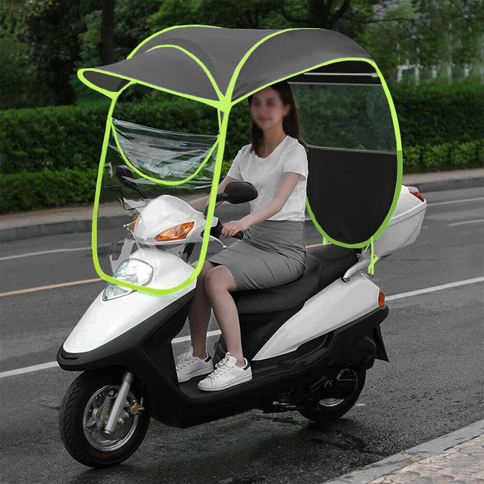Trintion Motorcycle Sun shade Cover Motorcycle Sun Shade and Rain Cover ...
