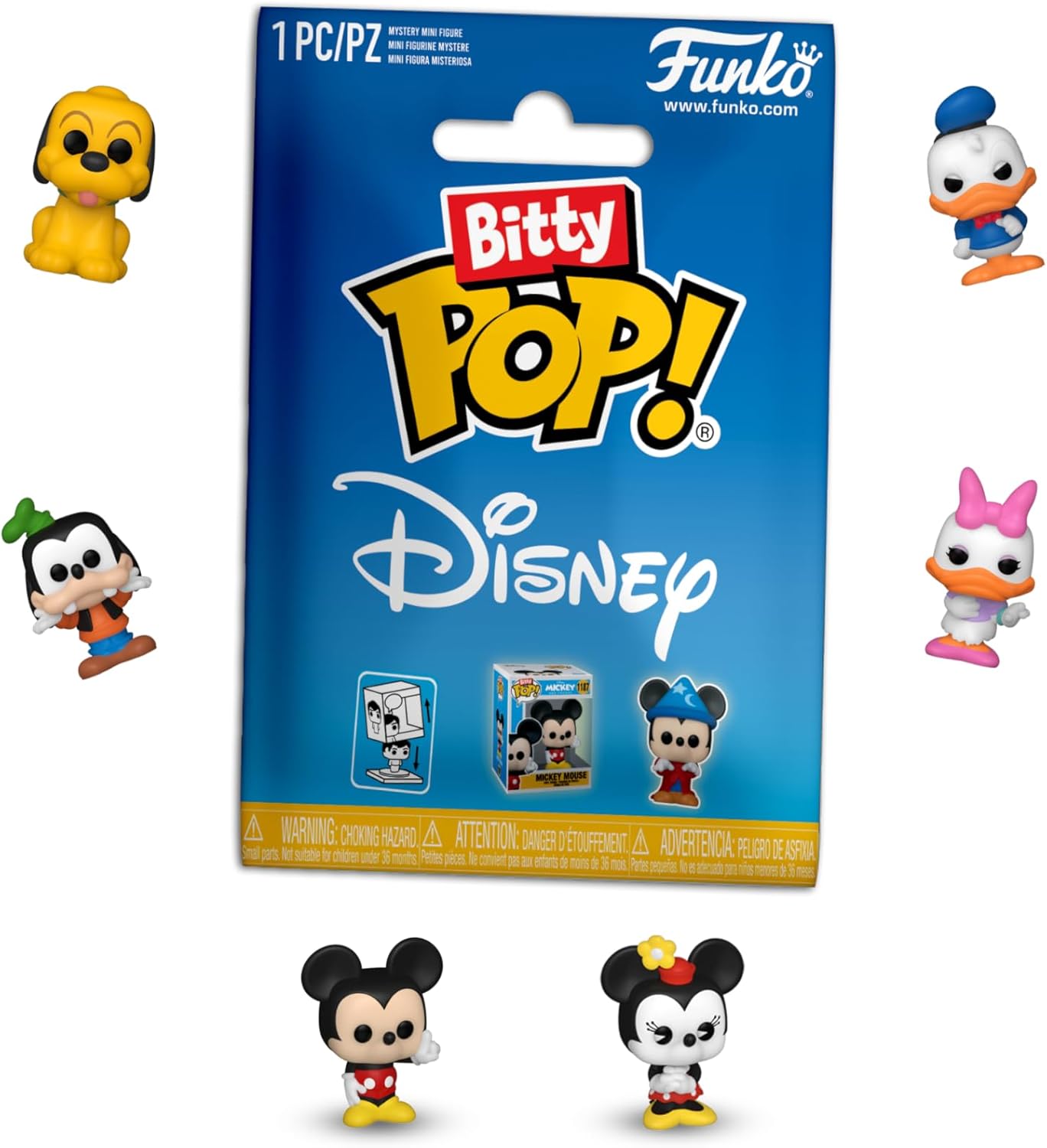Amazon.com: Funko Bitty Pop! Singles: Disney Classic Mystery Mini ...