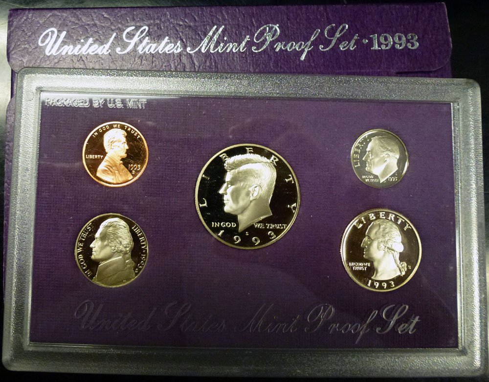 1993 U.S. Mint Proof Set Original Mint Pkg at Amazon's Collectible ...