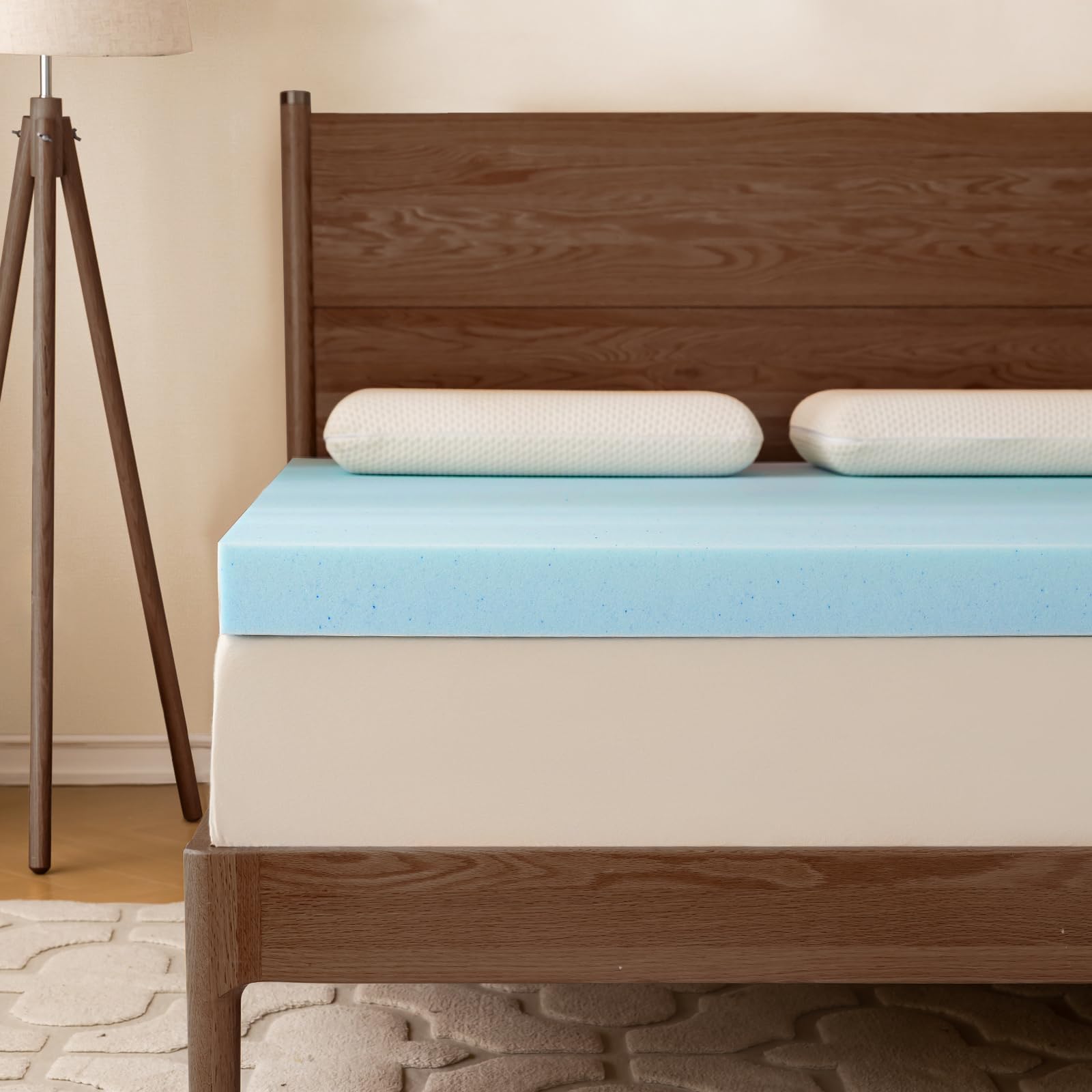 Amazon.com: Subrtex 3 Inch Memory Foam Mattress Topper Mattress Pad ...